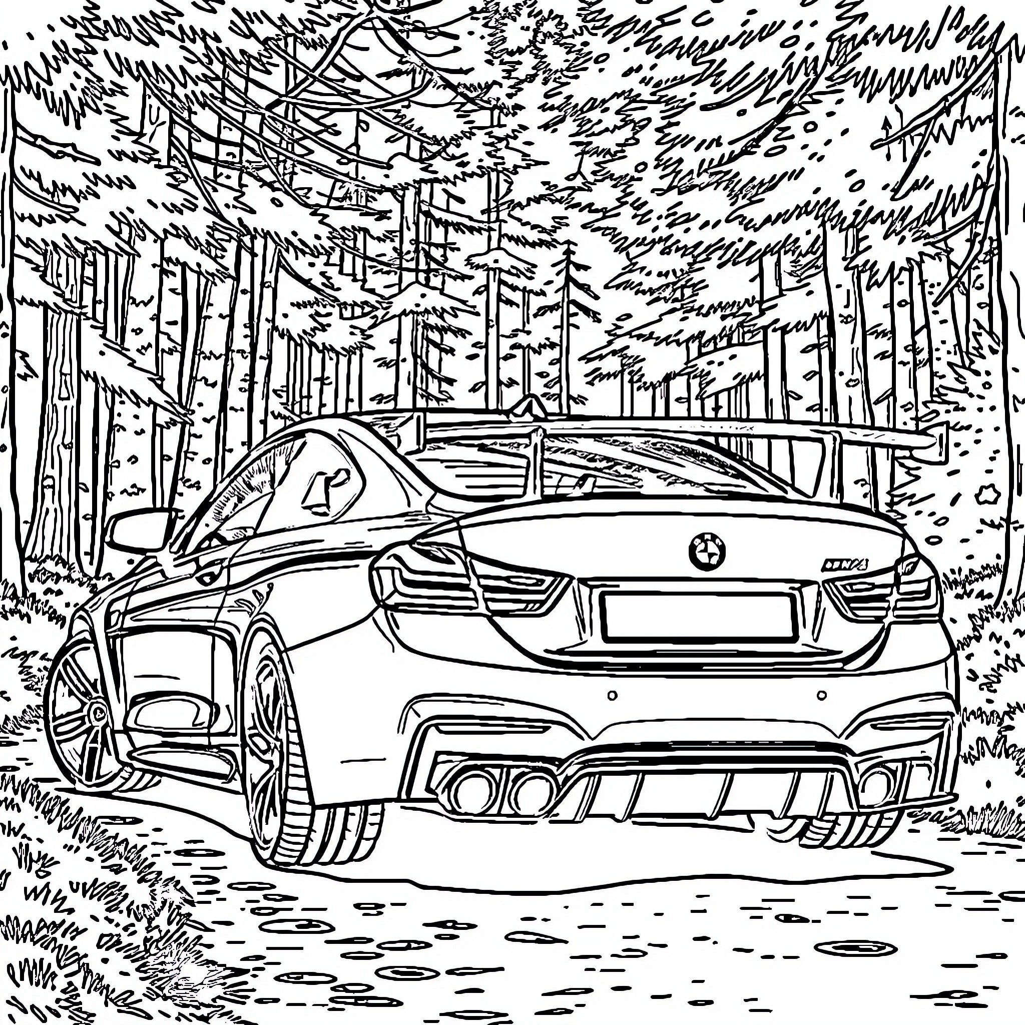 Best BMW M4 Coloring Pages (Free Printable PDF)