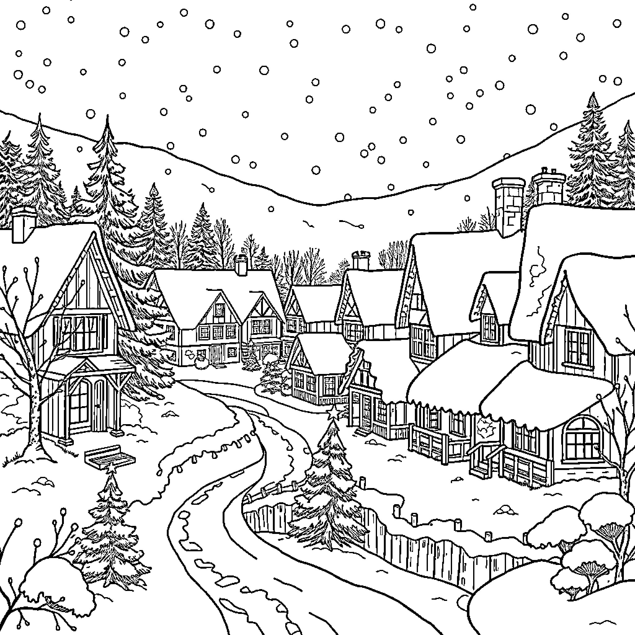 Best Village Coloring Pages (Free Printable PDF)