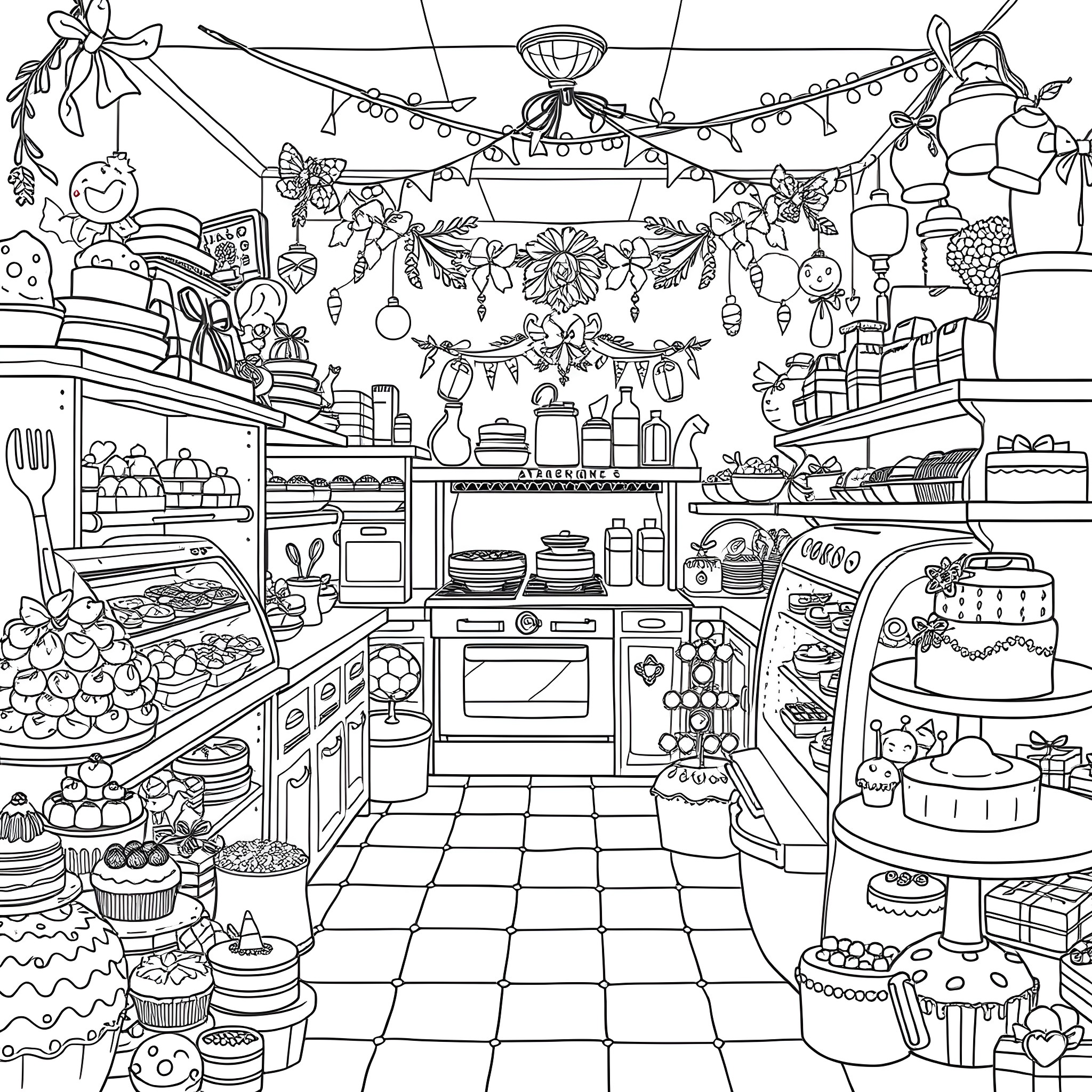 1 Best Baking Shop Coloring Pages (Free Printable PDFs)