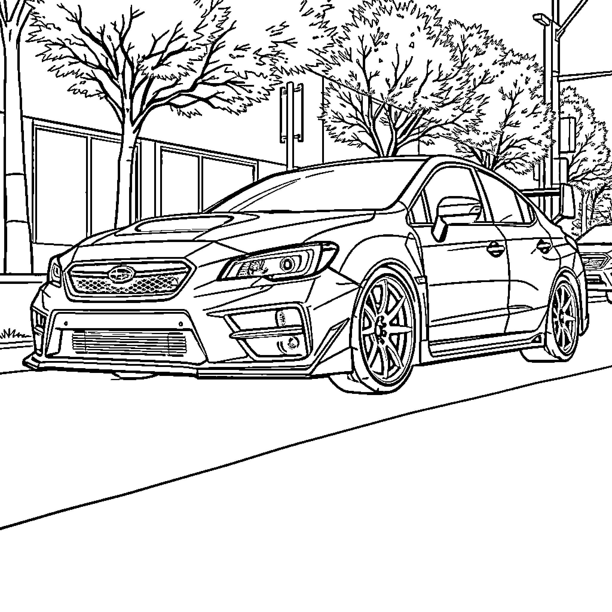Best Subaru WRX Coloring Pages (Free Printable PDF)