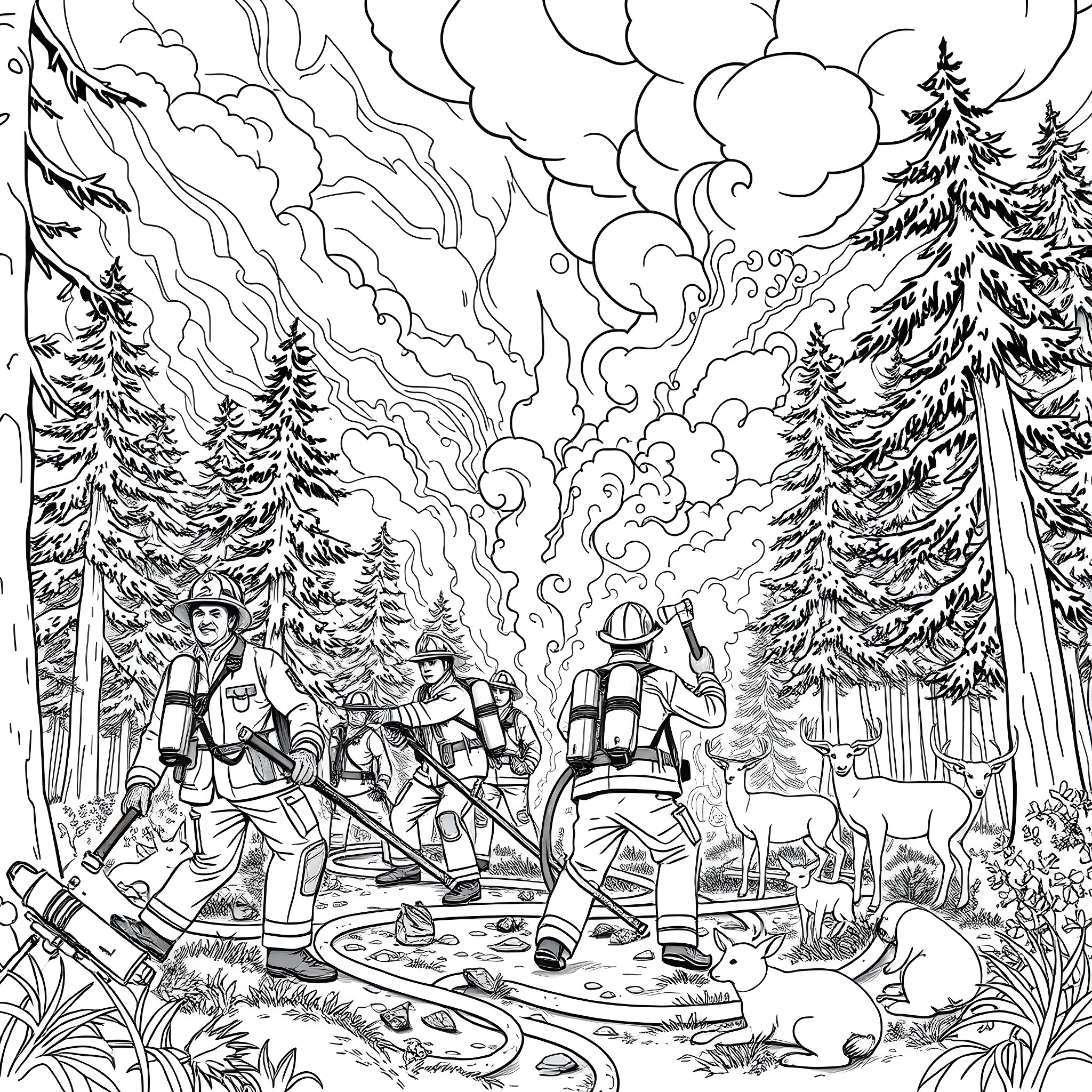 35 Best Fireman Coloring Pages (Free Printable PDFs)