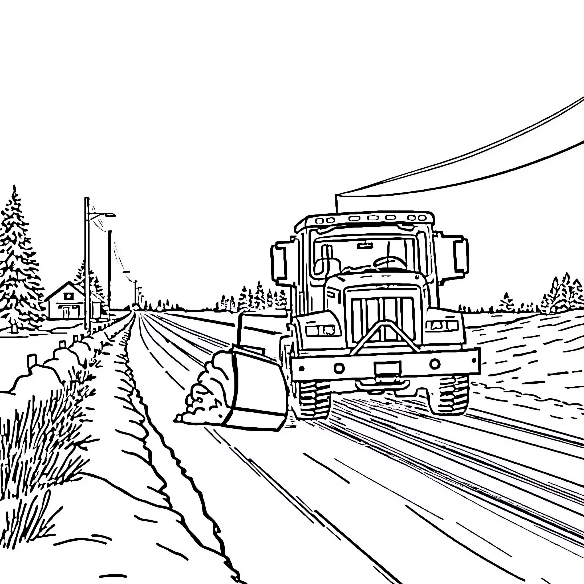Best Snowplow Coloring Pages (Free Printable PDF)
