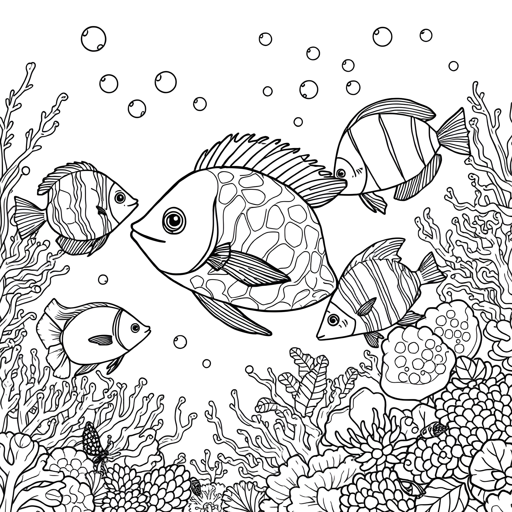 Best Fish Coloring Pages (Free Printable PDF)