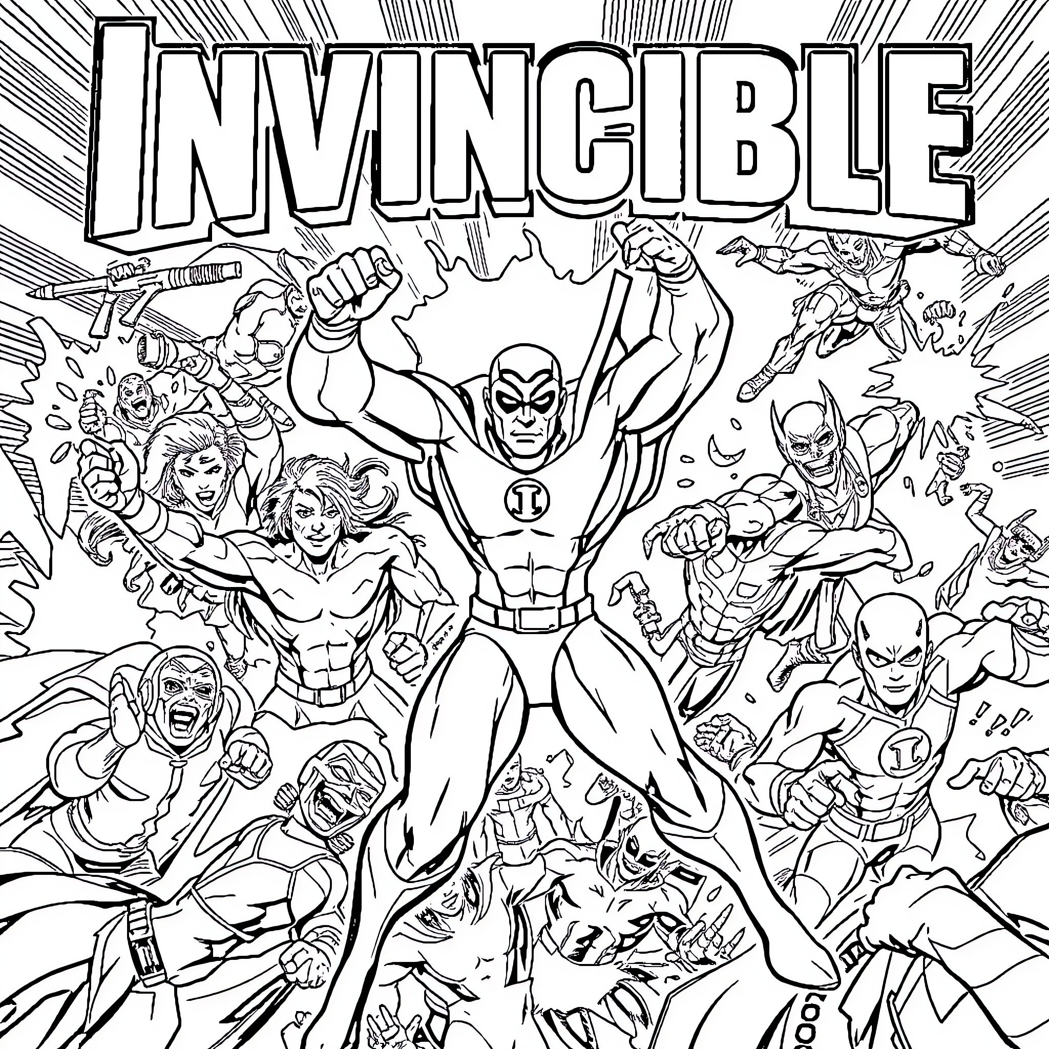 Best Invincible Coloring Pages (Free Printable PDF)
