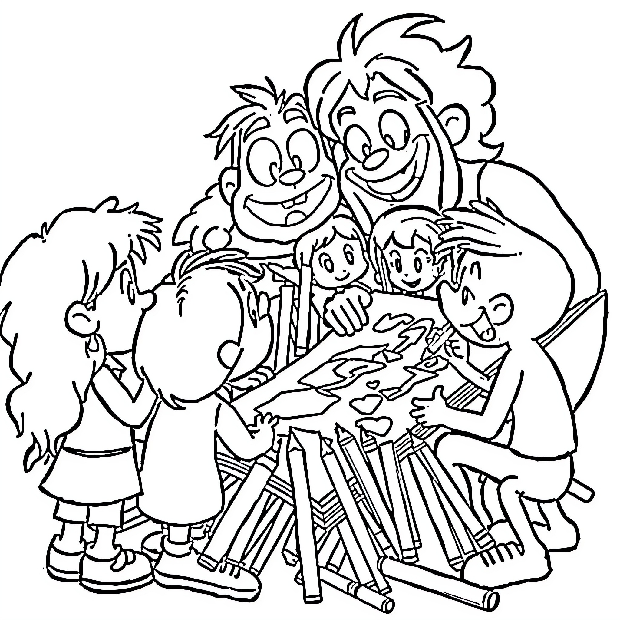 Best Cartoon Character Coloring Pages (Free Printable PDF)