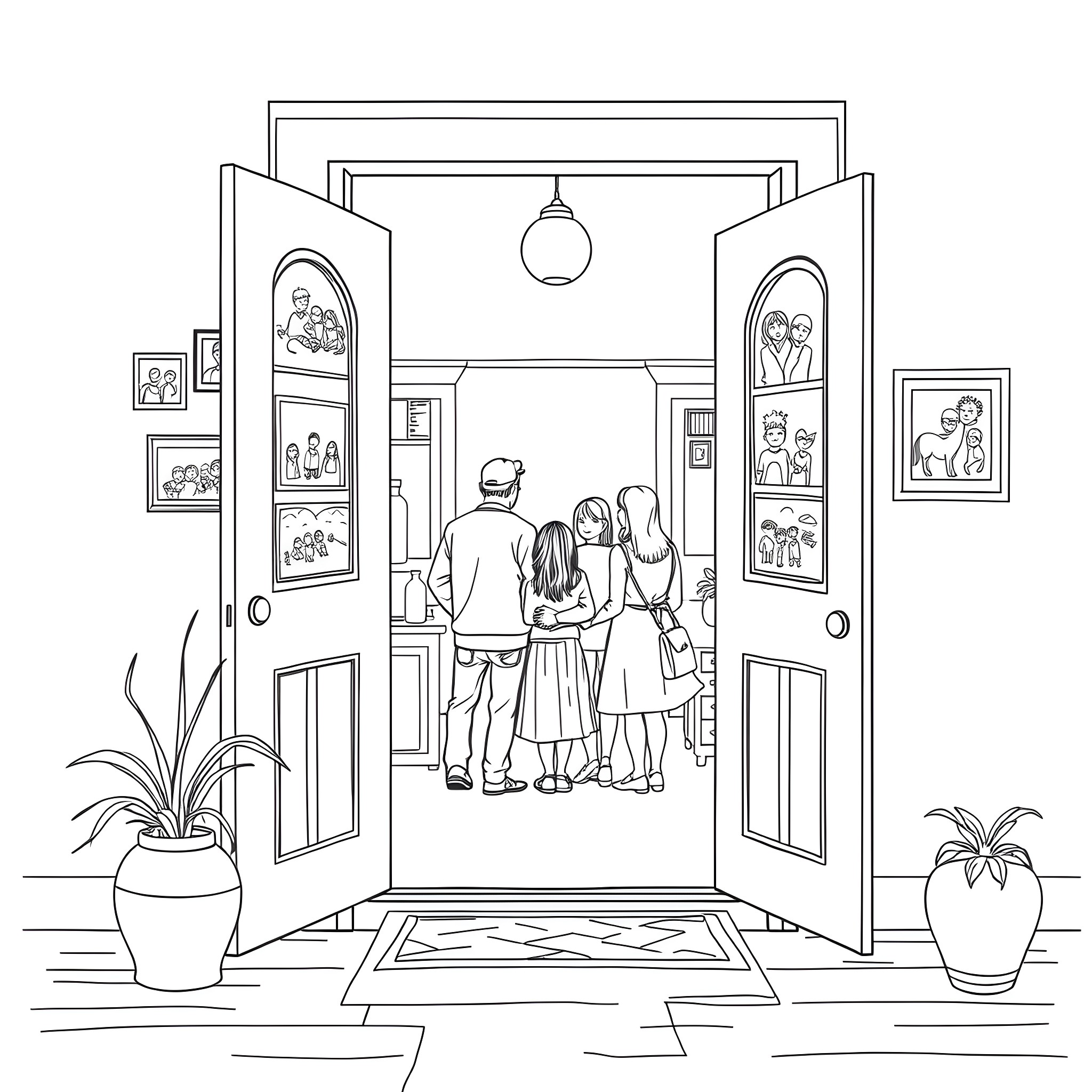 Best Door Coloring Pages (Free Printable PDF)