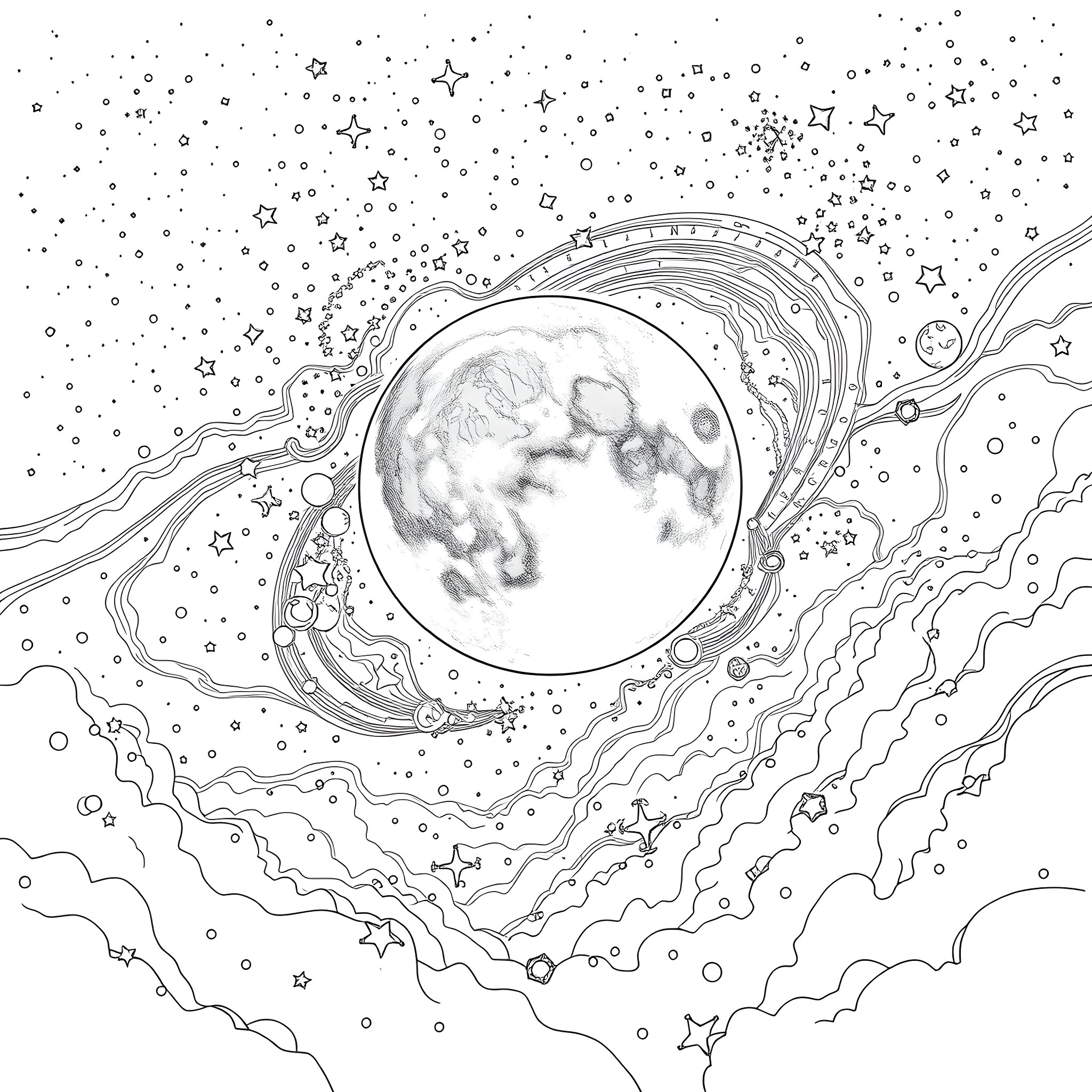 95 Best Moon Coloring Pages (Free Printable PDFs)
