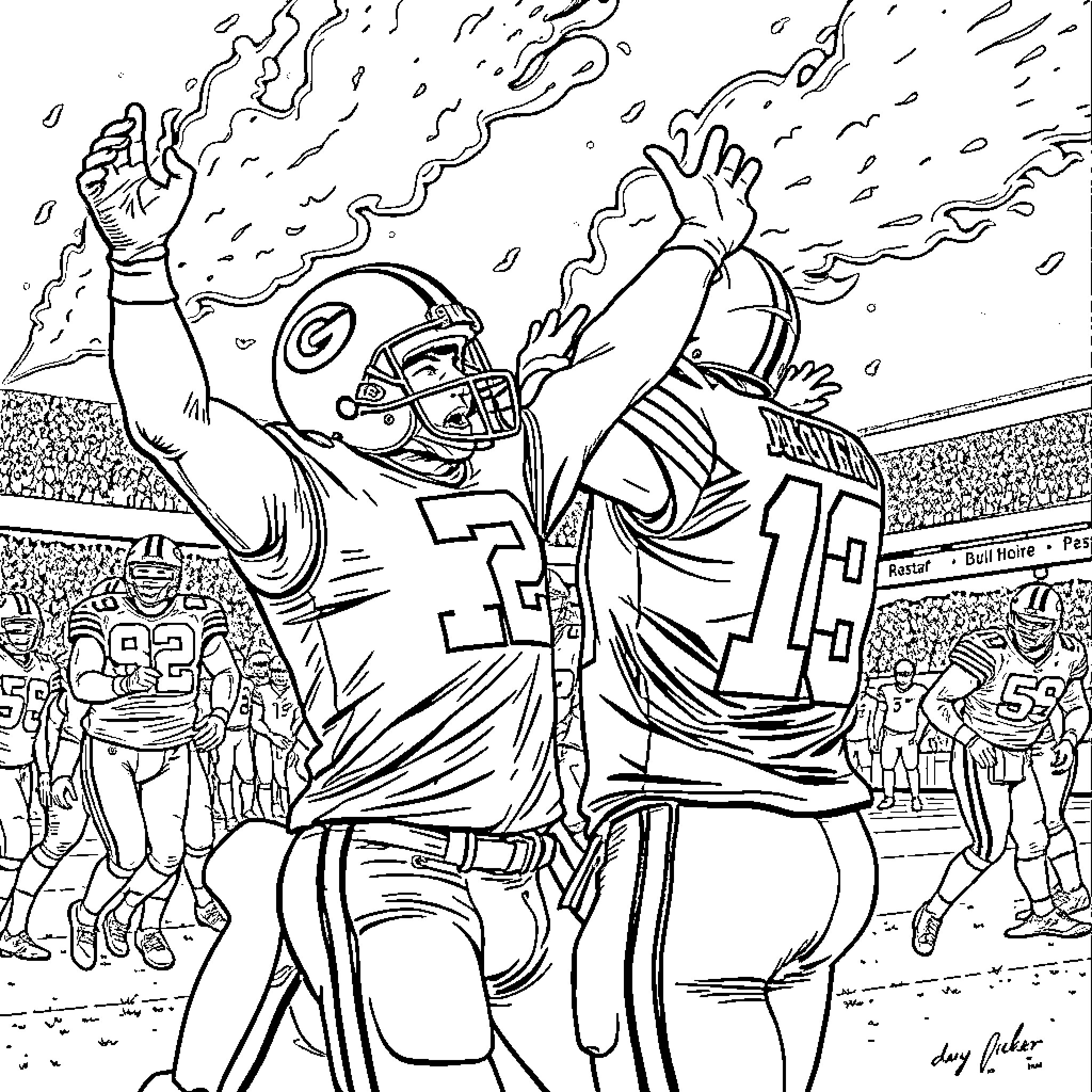 Best Green Bay Packers Coloring Pages (Free Printable PDF)