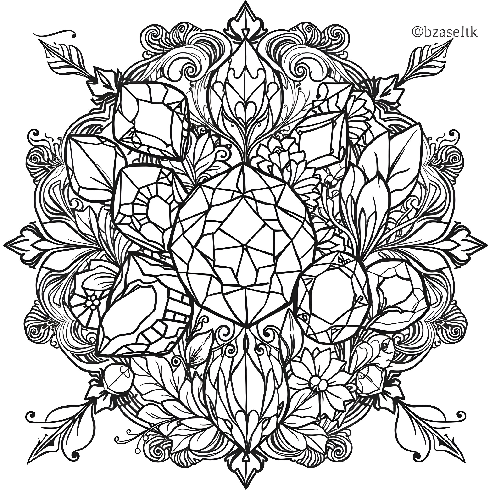 Best Gemstone Coloring Pages (Free Printable PDF)