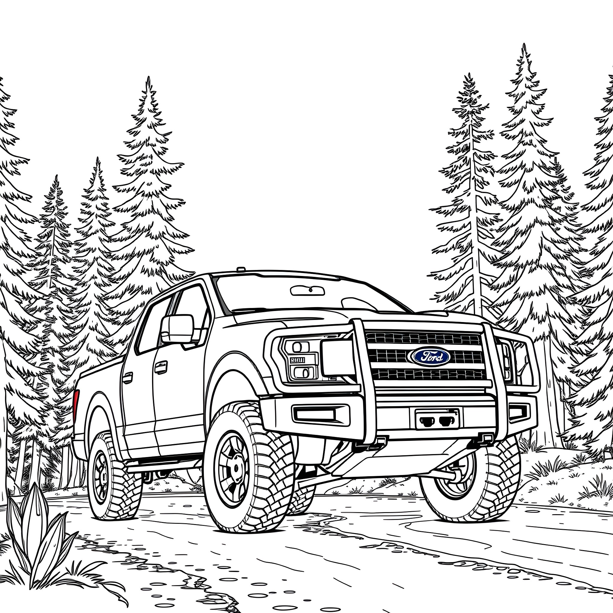 15 Best Ford F150 Coloring Pages (Free Printable PDFs)