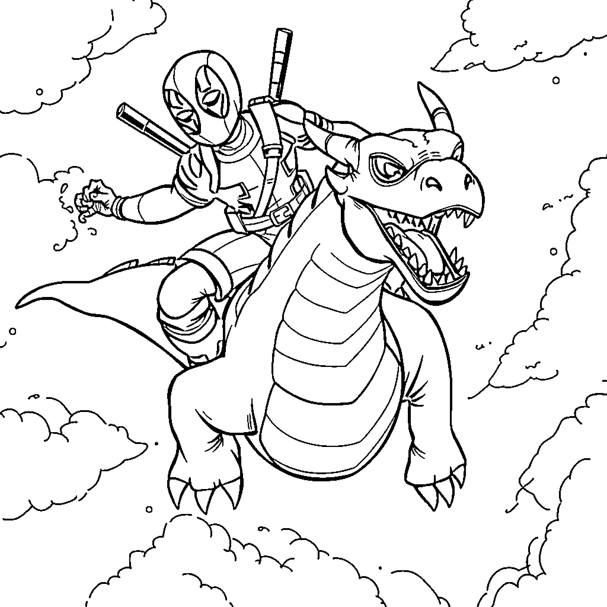 Best Deadpool Coloring Pages (Free Printable PDF)