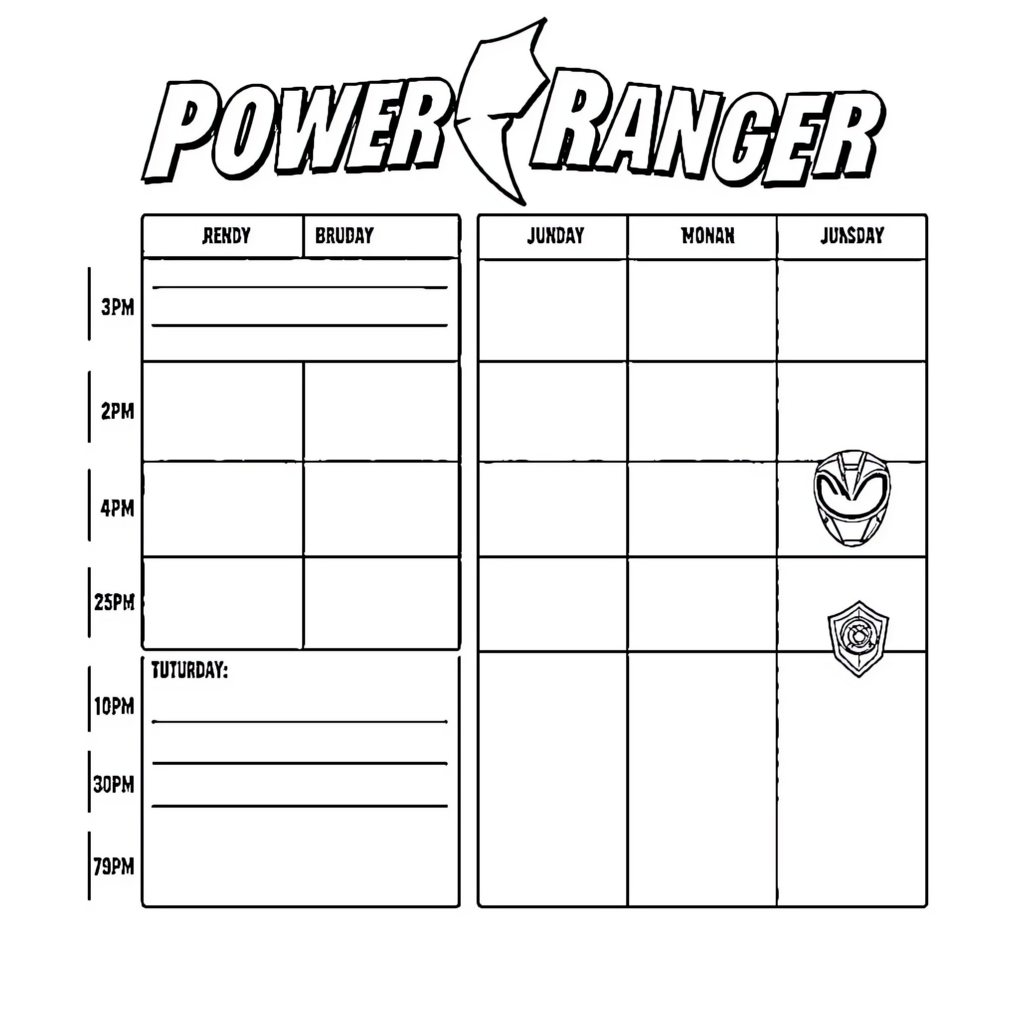 Best Power Ranger Coloring Pages (Free Printable PDF)