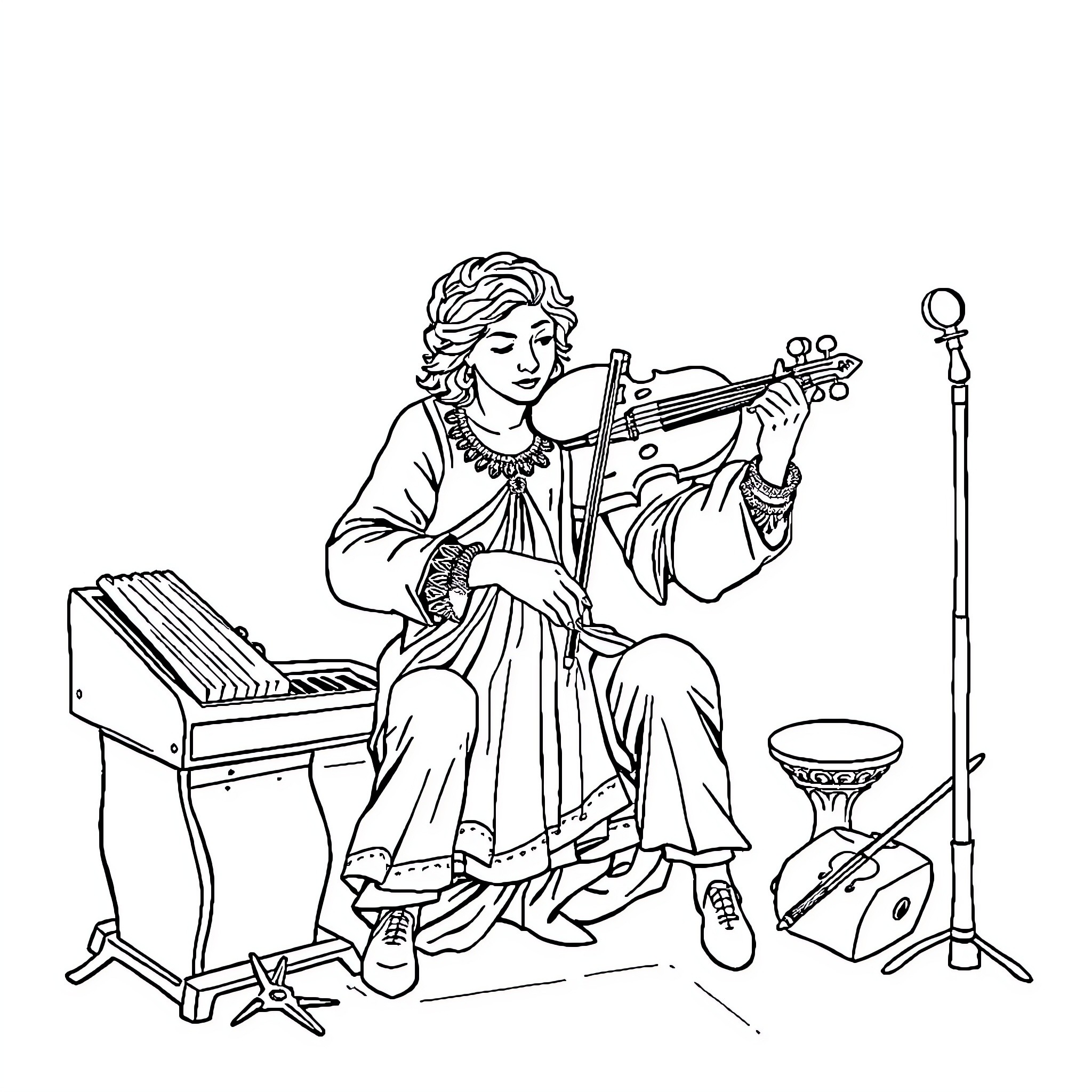 Best Baroque Music Coloring Pages (Free Printable PDF)