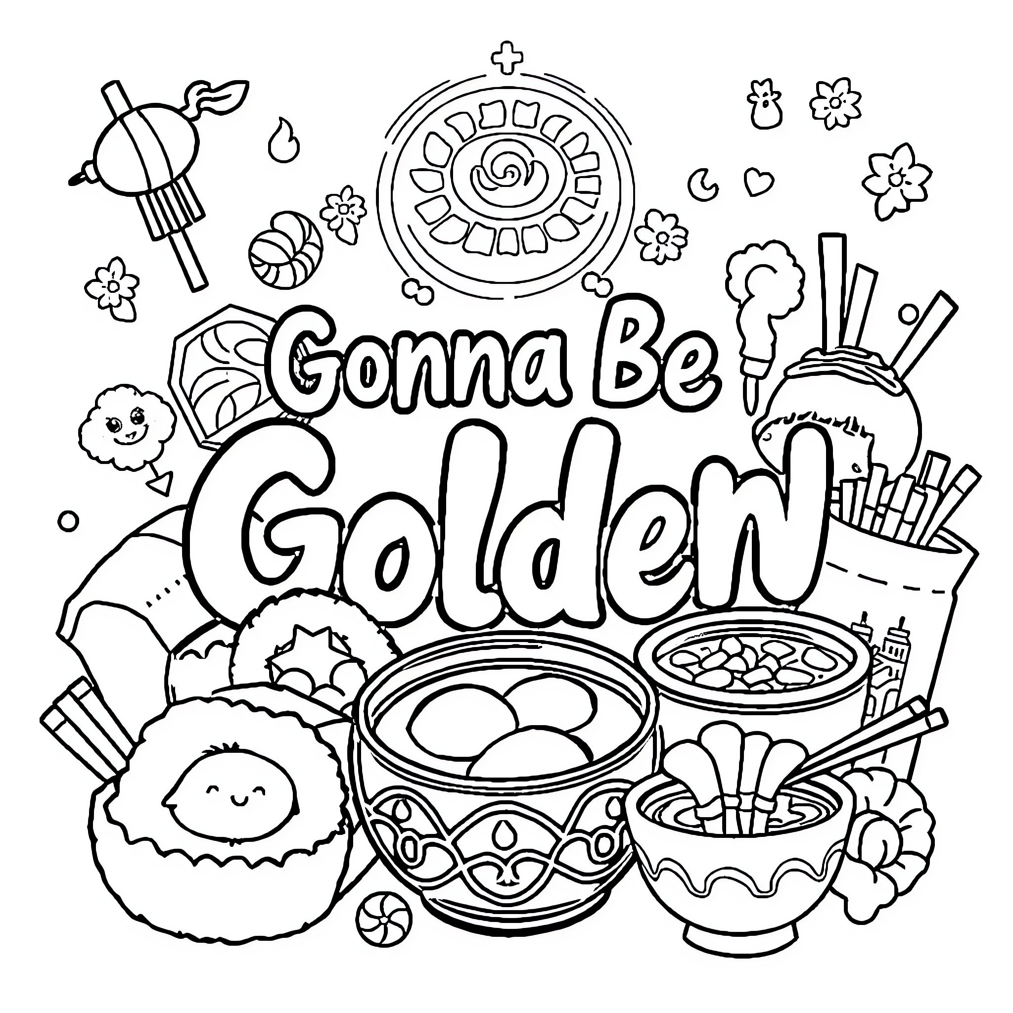 Best Korean Food Coloring Pages (Free Printable PDF)