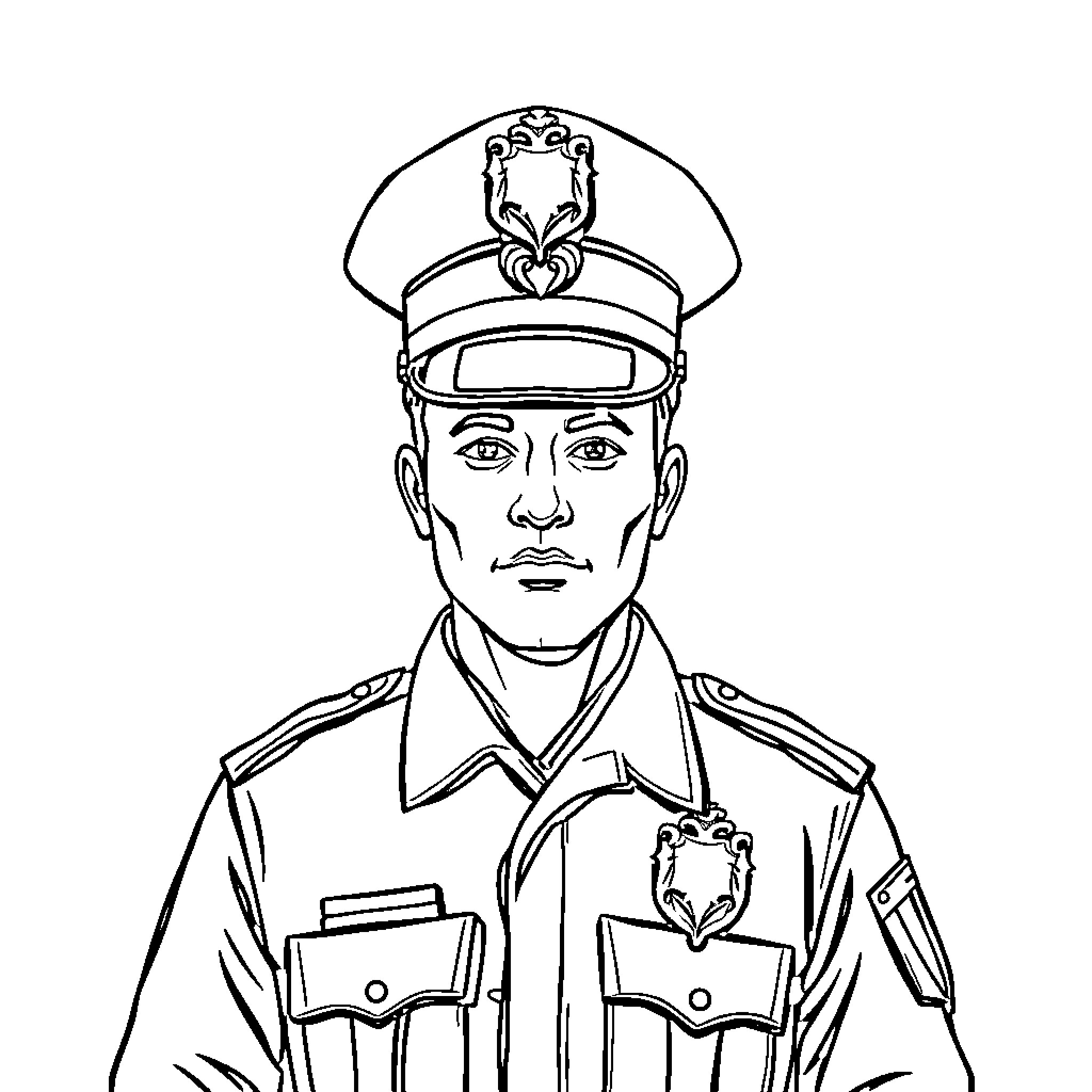 Best Policeman Coloring Pages (Free Printable PDF)