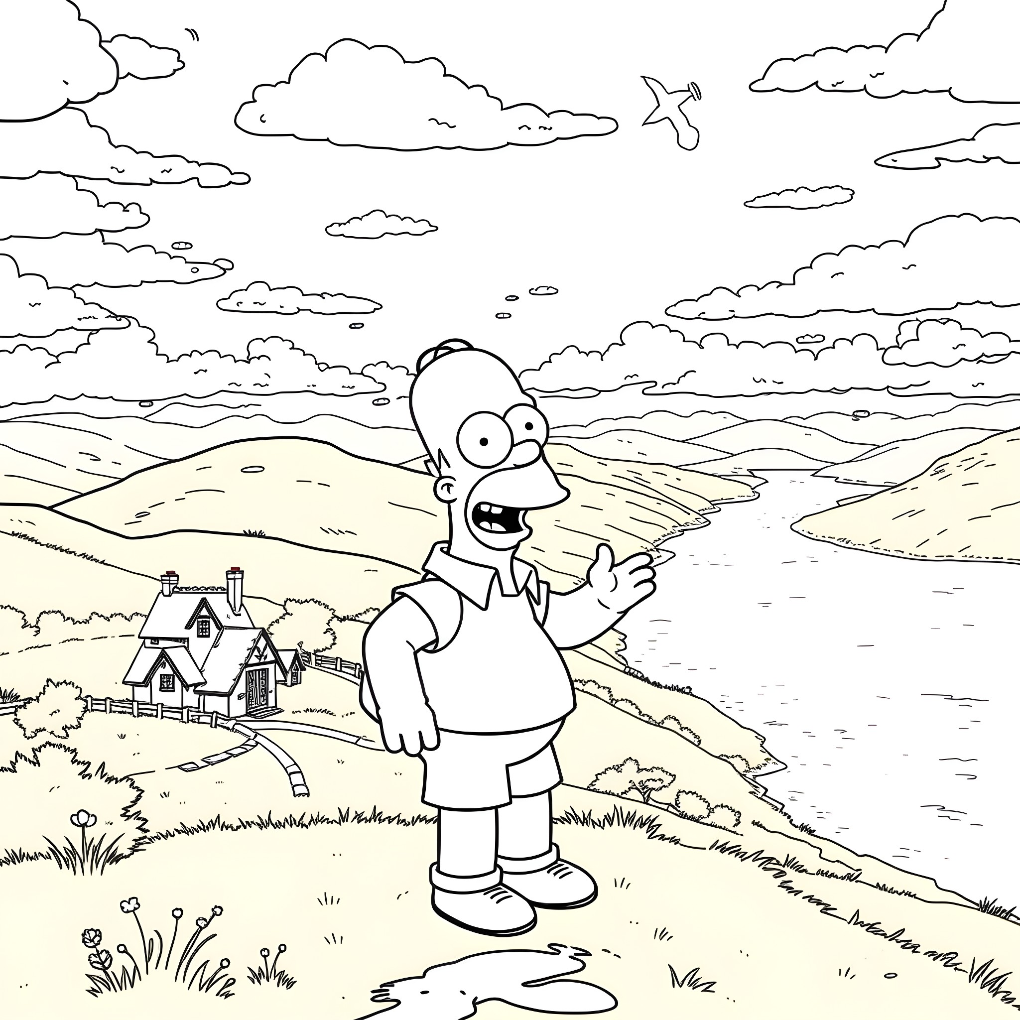 112 Best Homer Simpson Coloring Pages (Free Printable PDFs)