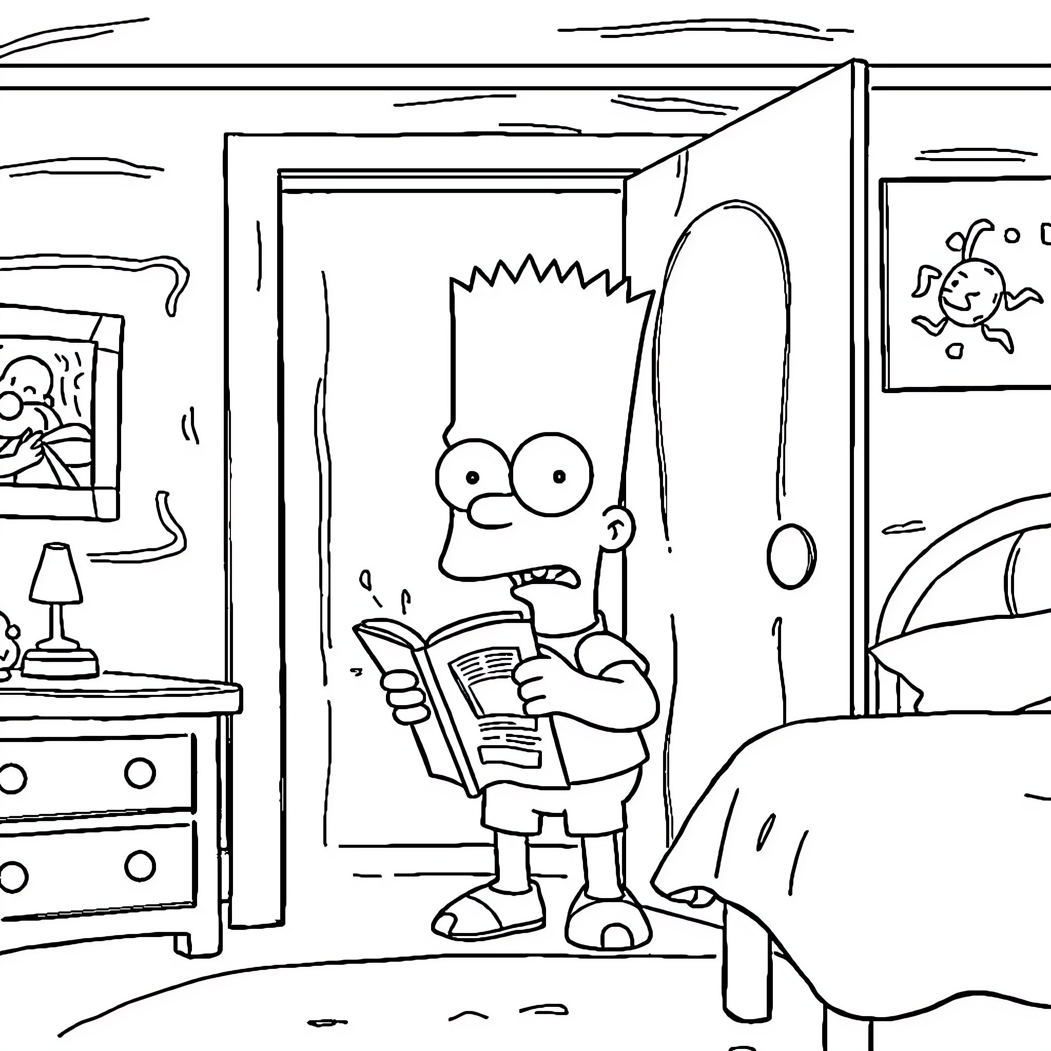 205 Best Bart Simpson Coloring Pages (Free Printable PDFs)