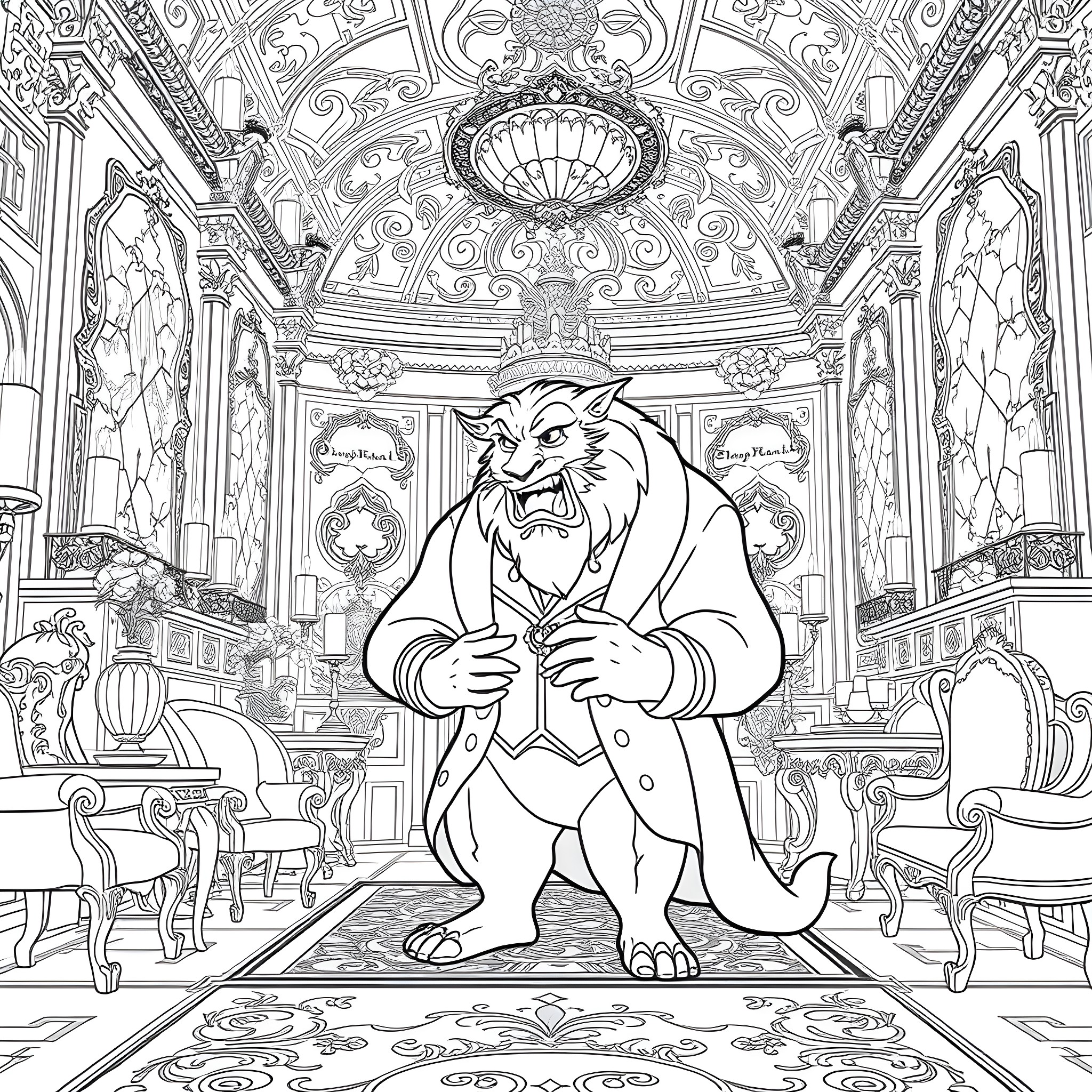 Best Beast Coloring Pages (Free Printable PDF)