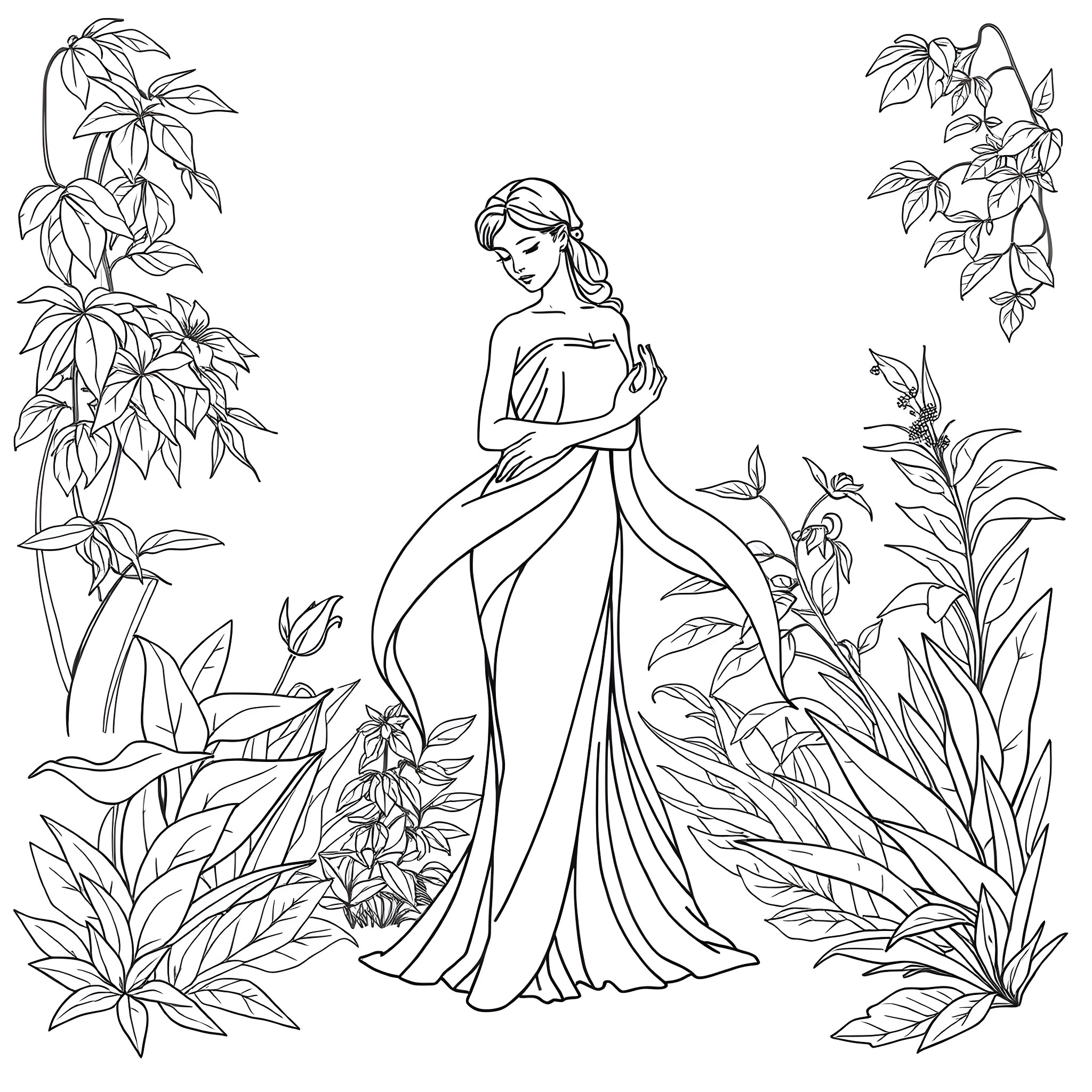 233 Best Lady Coloring Pages (Free Printable PDFs)