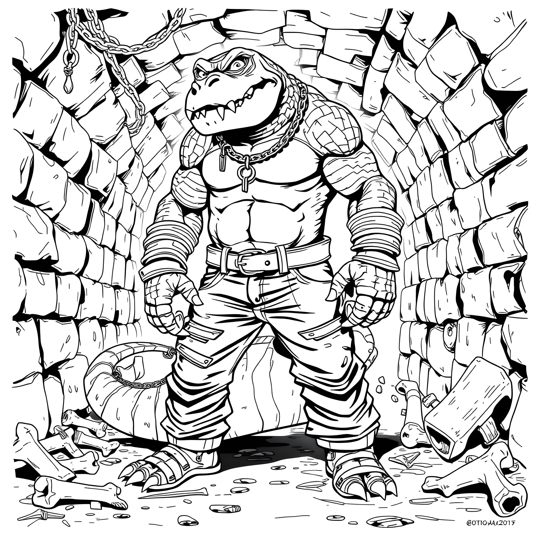 47 Best Killer Croc Coloring Pages (Free Printable PDFs)
