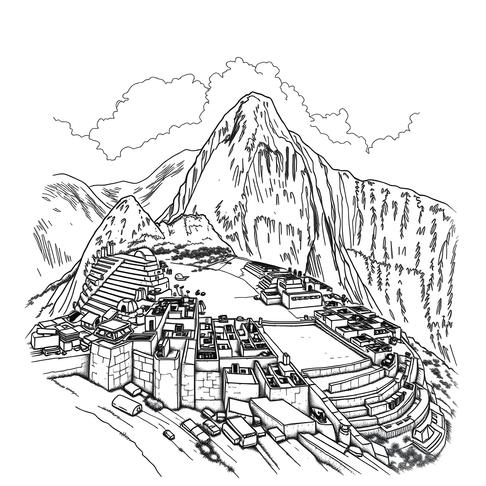 Best Machu Picchu Coloring Pages (Free Printable PDF)