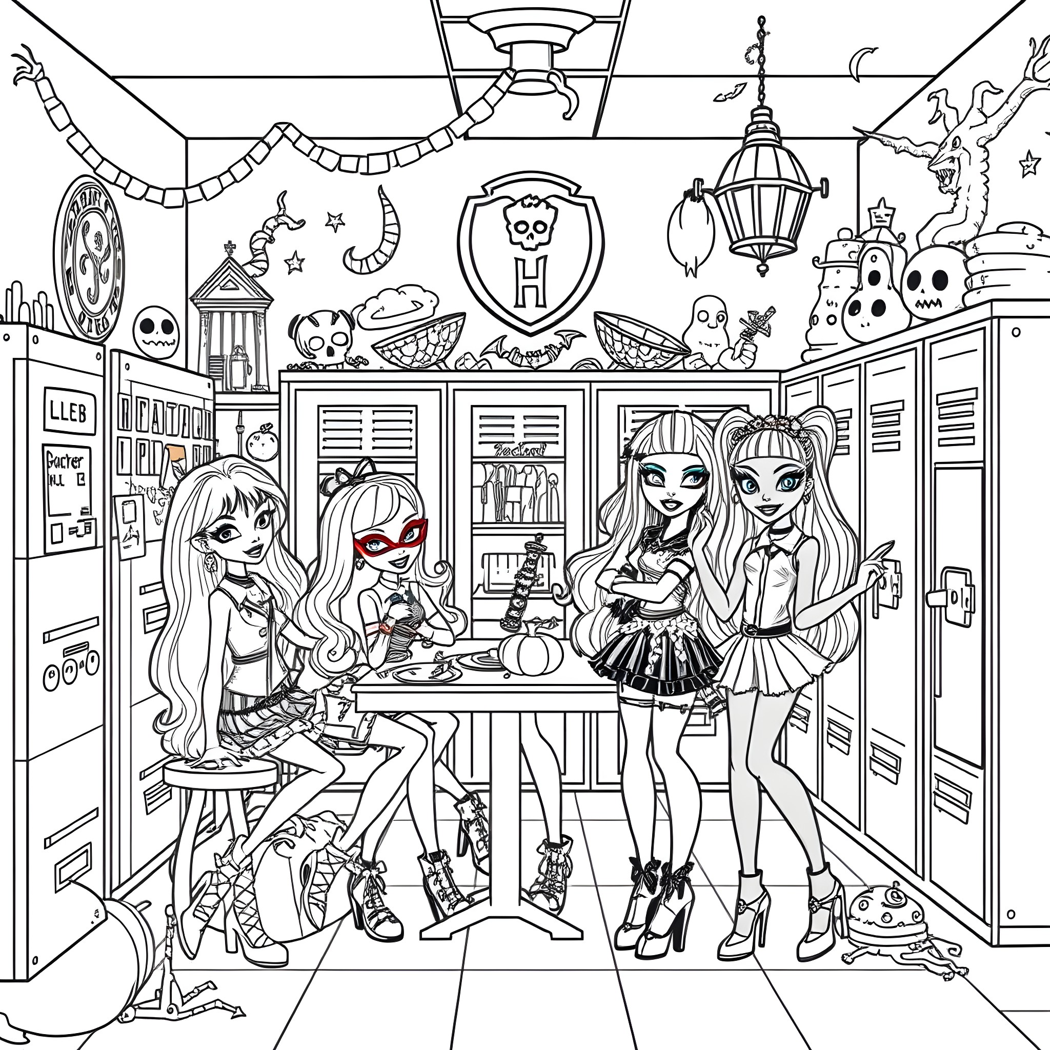 Best Monster High Coloring Pages (Free Printable PDF)