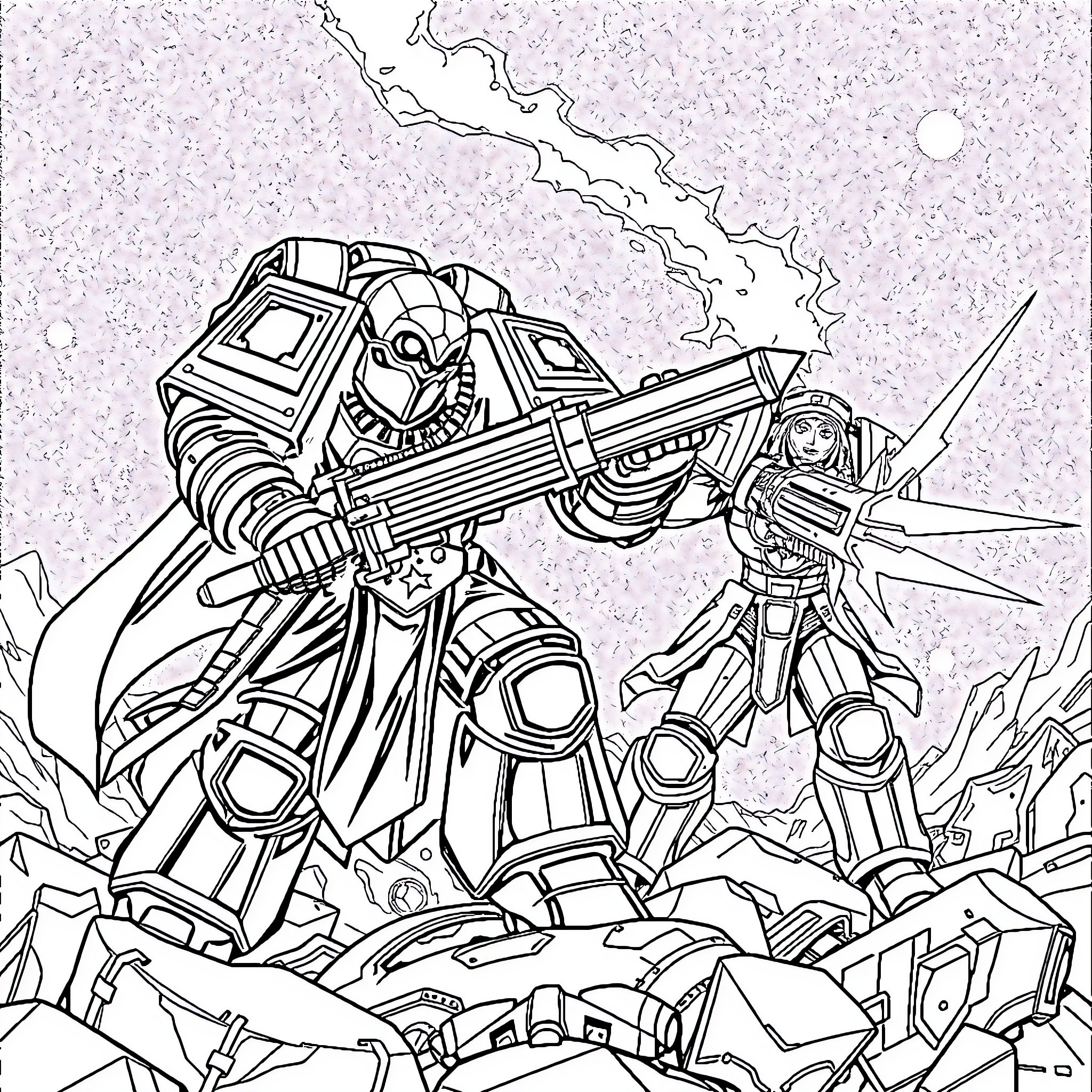 Best Space Marine Coloring Pages (Free Printable PDF)