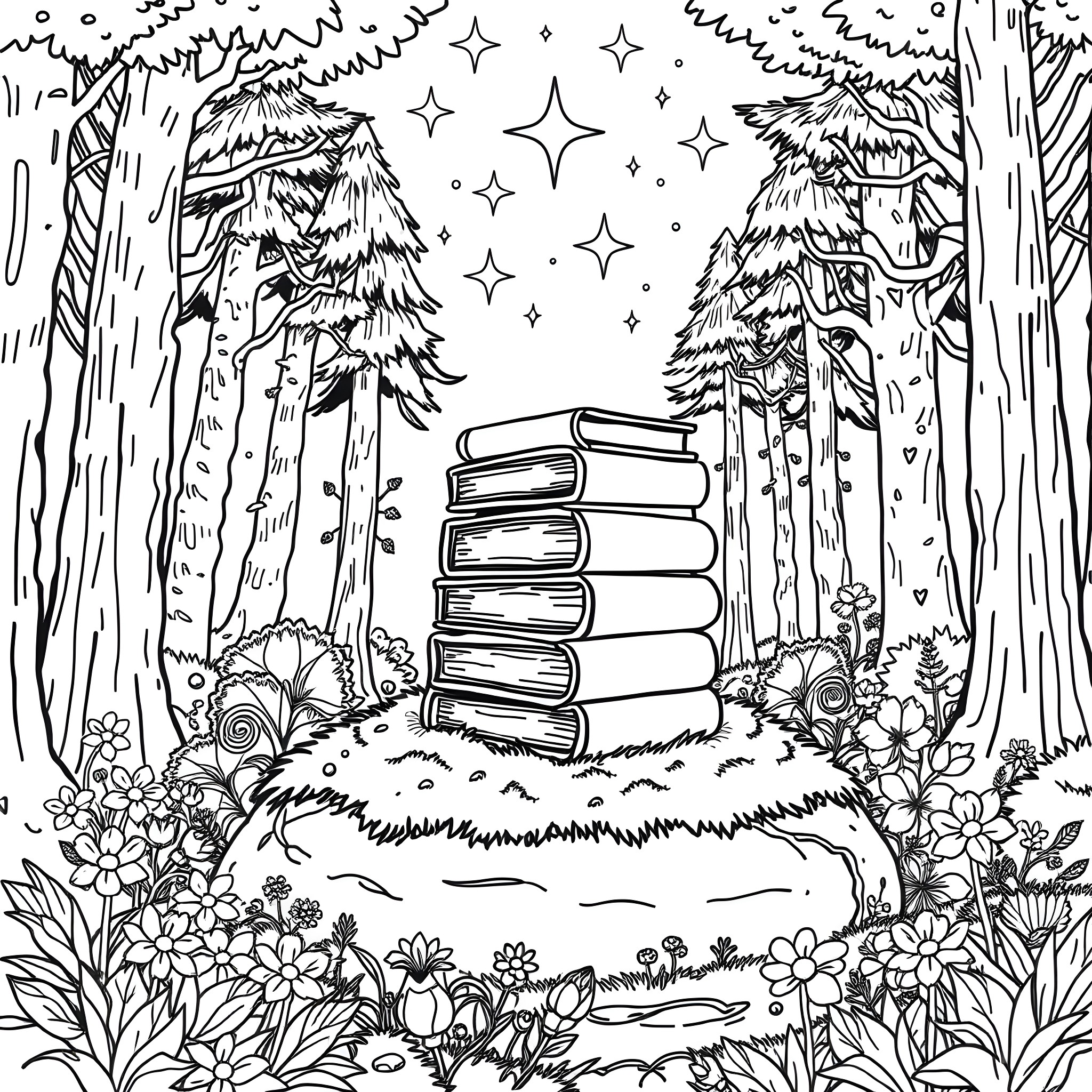 Best Book Coloring Pages (Free Printable PDF)