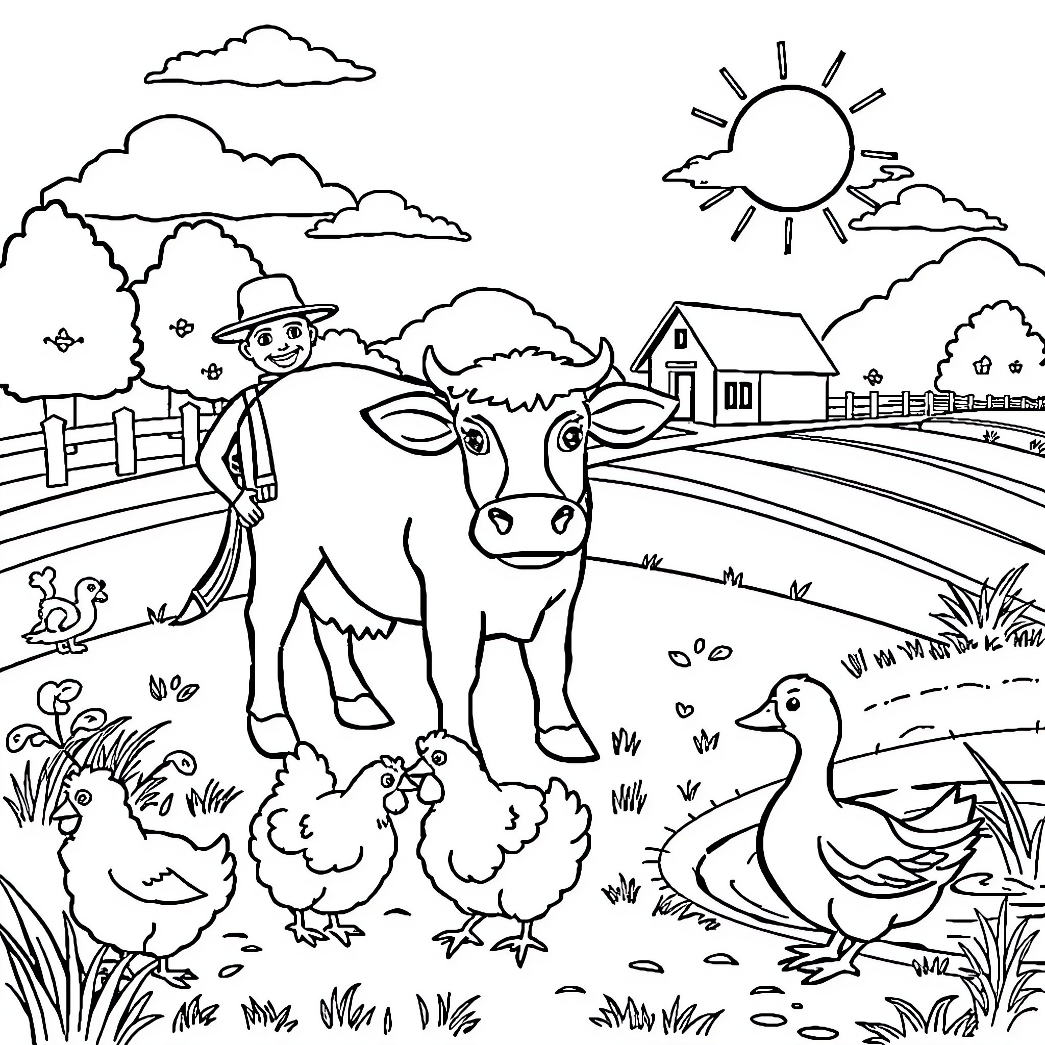 Best Farm Coloring Pages (Free Printable PDF)