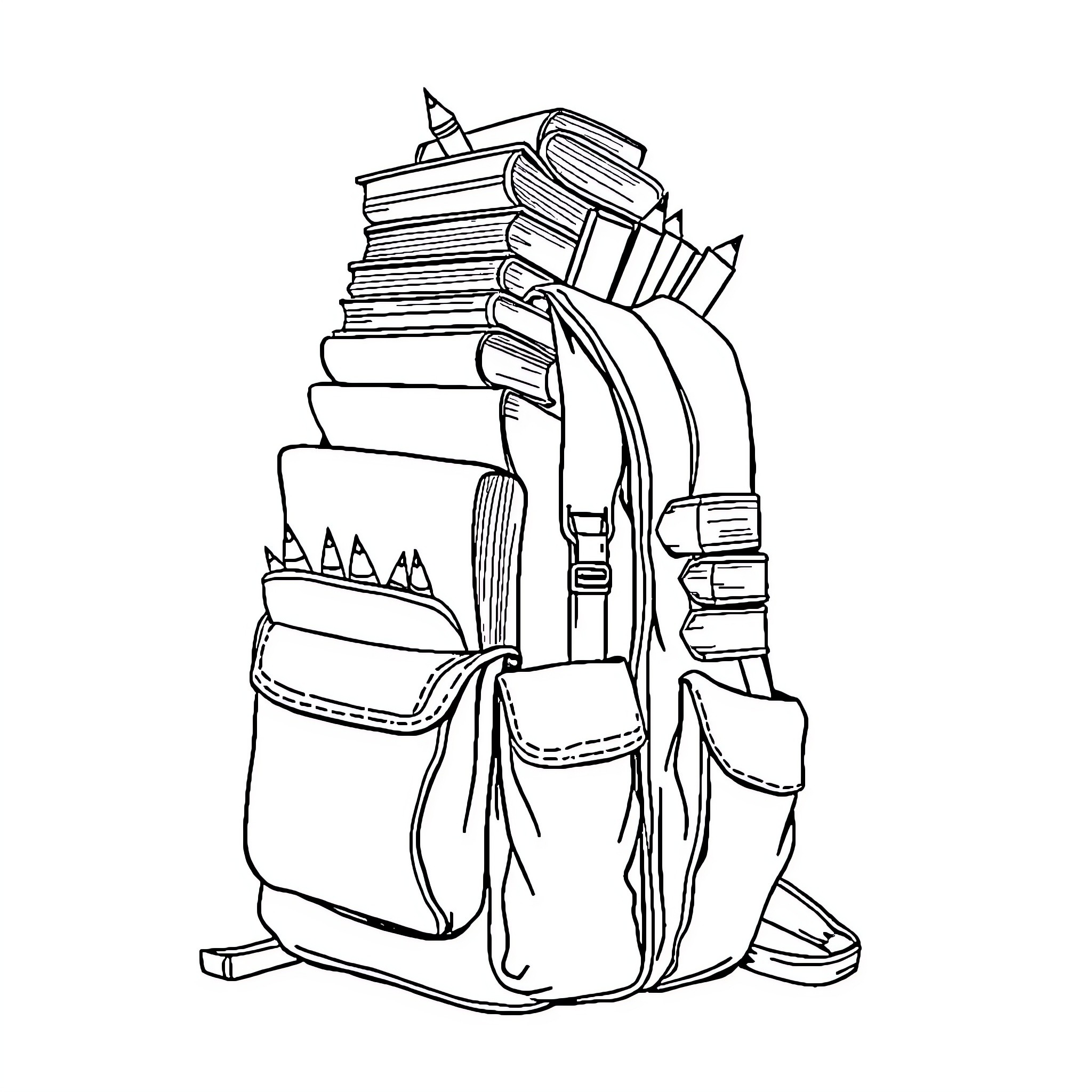 Best Backpack Coloring Pages (Free Printable PDF)