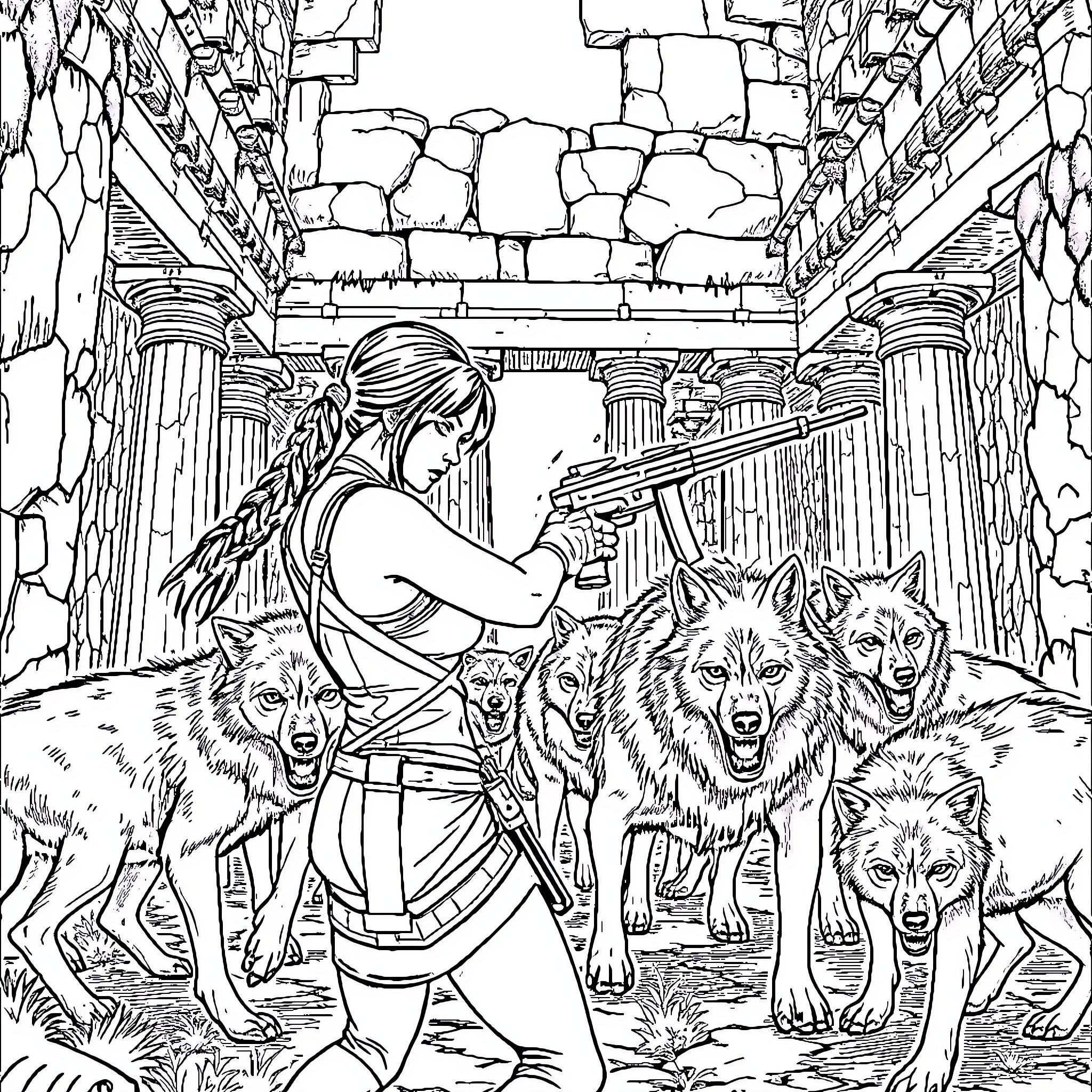 Best Lara Croft Coloring Pages (Free Printable PDF)