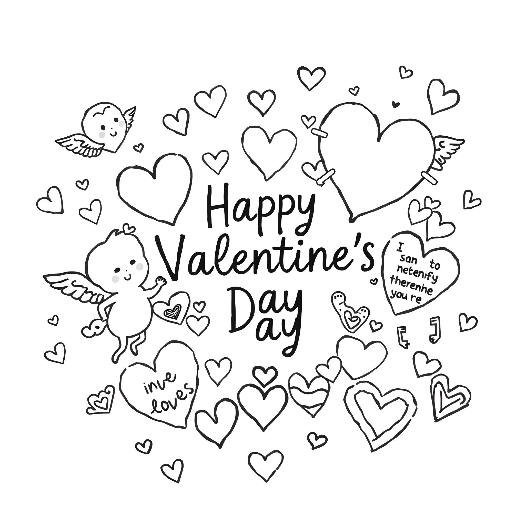 Best Valentine Coloring Pages (Free Printable PDF)