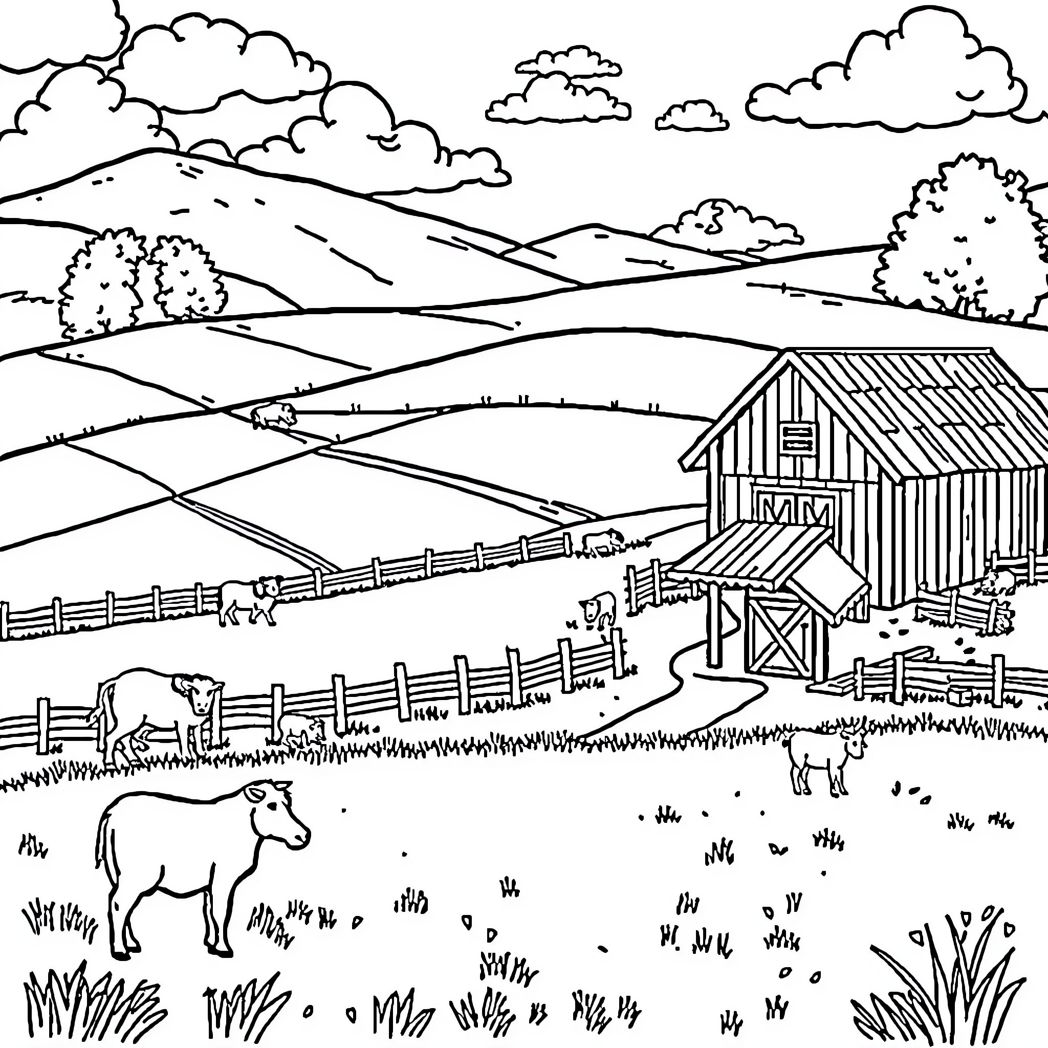 Best Farm Coloring Pages (Free Printable PDF)