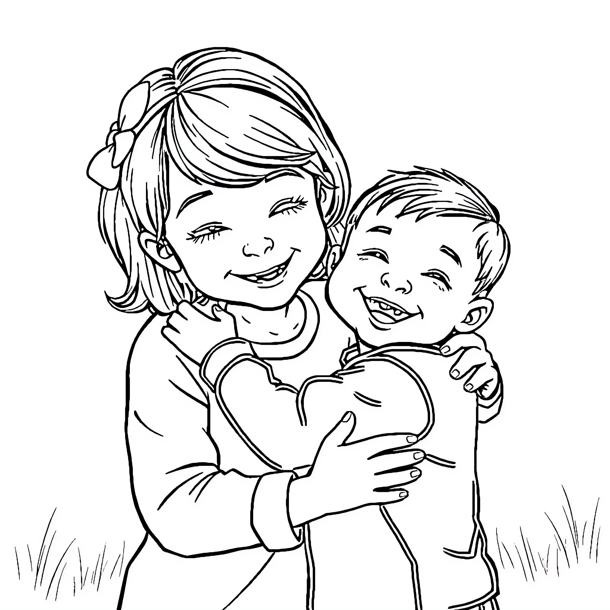 Best Sister Coloring Pages (Free Printable PDF)