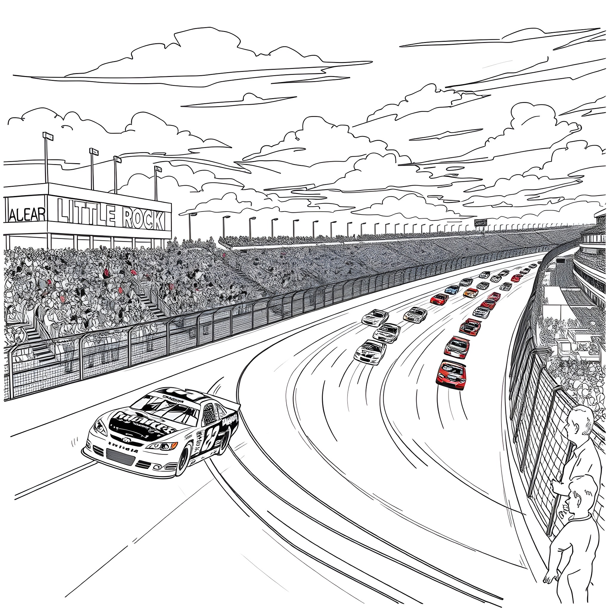 Best Nascar Coloring Pages (Free Printable PDF)