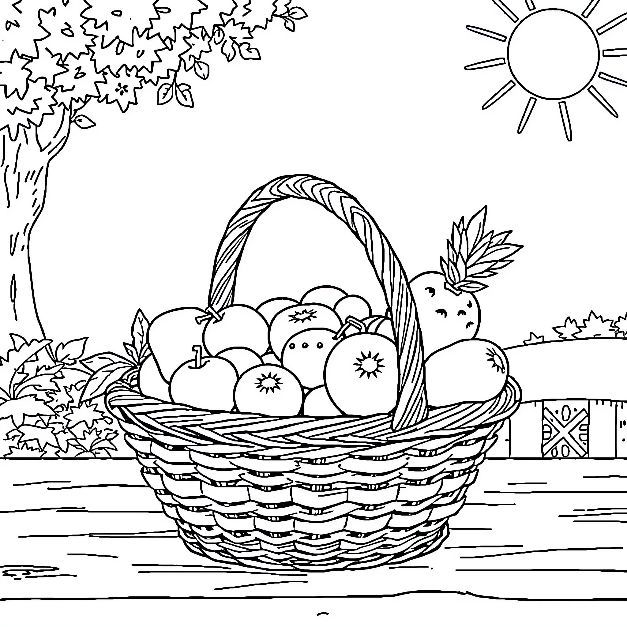 15 Best Basket Coloring Pages (Free Printable PDFs)