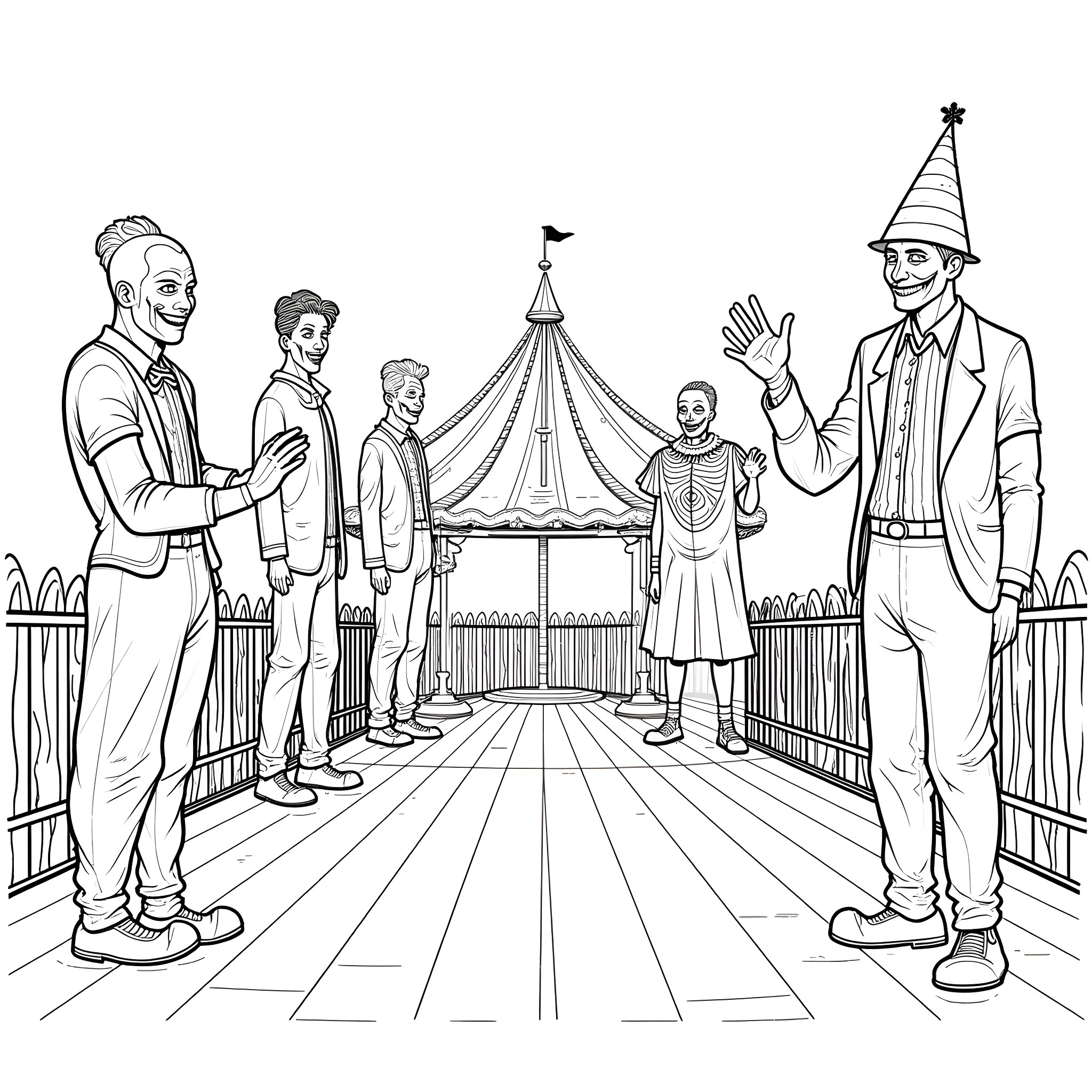 Best Carnival Coloring Pages (Free Printable PDF)