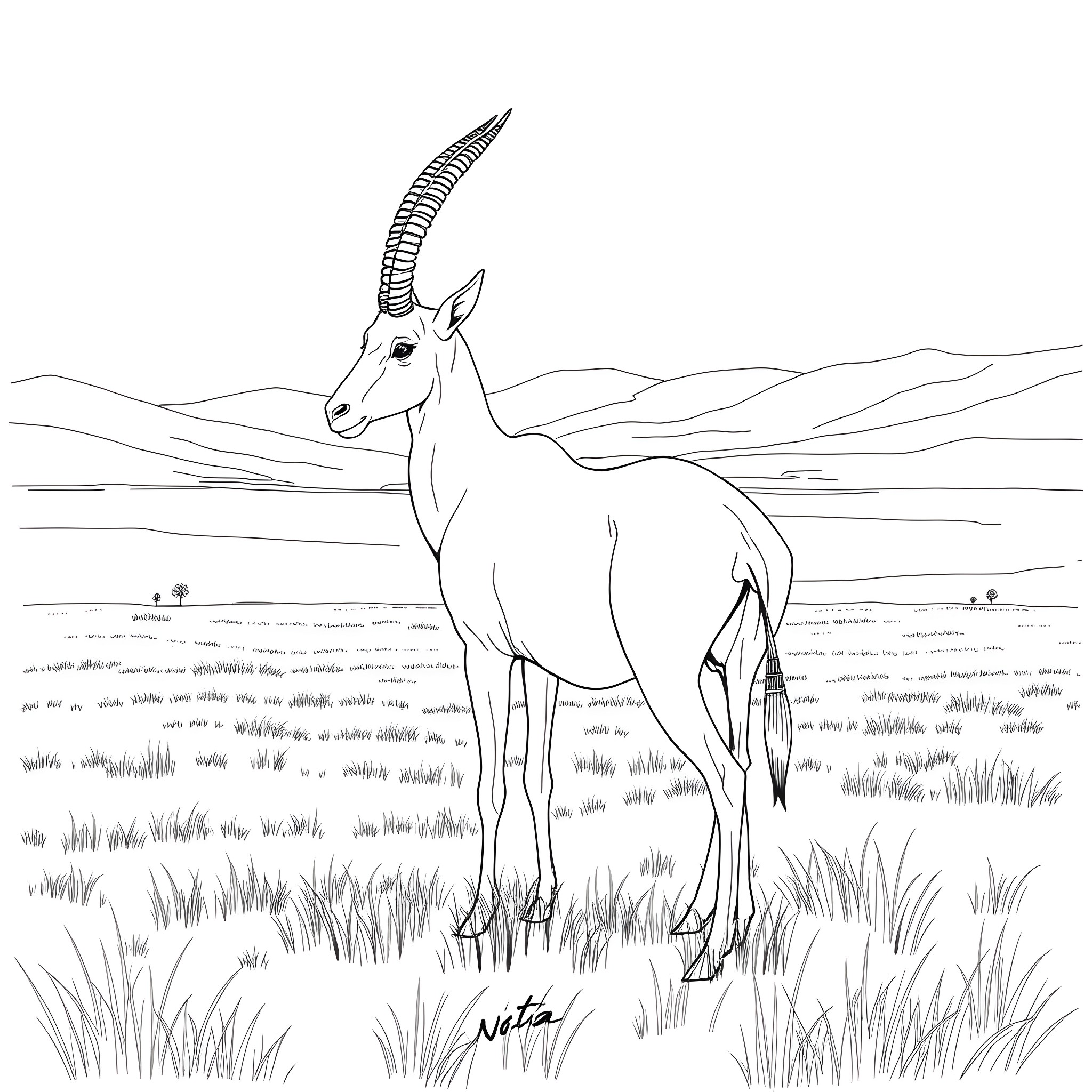Best Oryx Coloring Pages (Free Printable PDF)