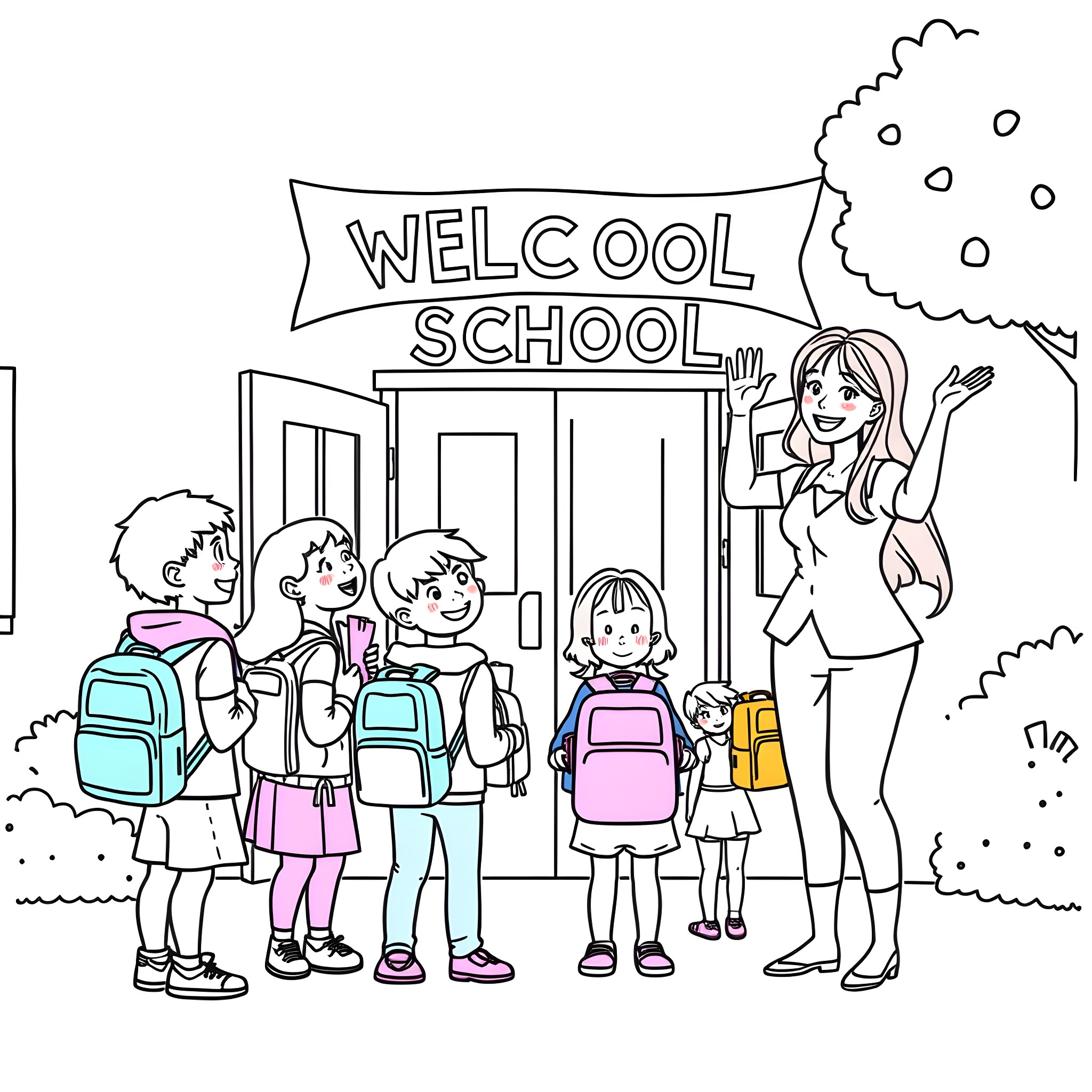 47 Best School Coloring Pages (Free Printable PDFs)