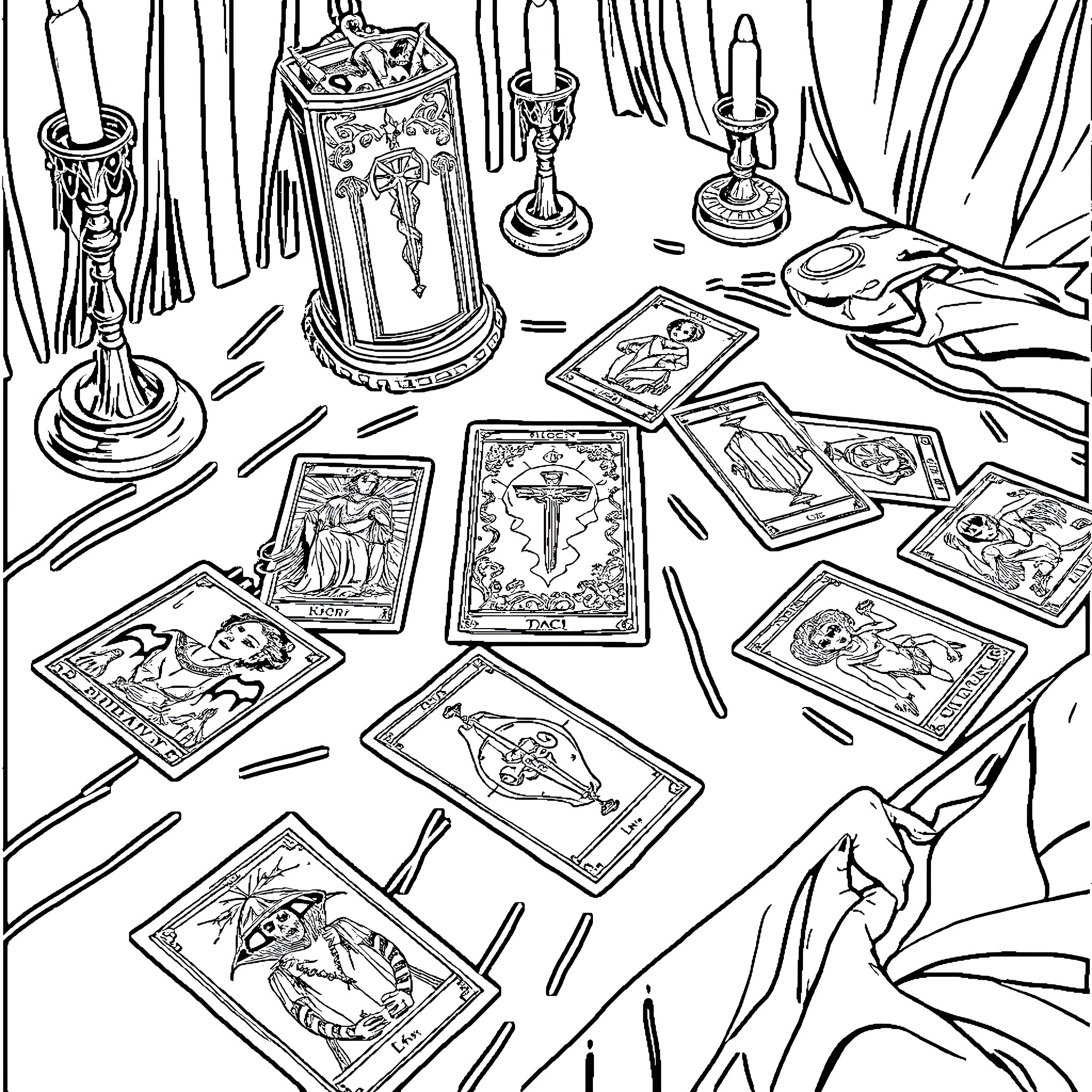 20 Best Tarot Card Coloring Pages (Free Printable PDFs)