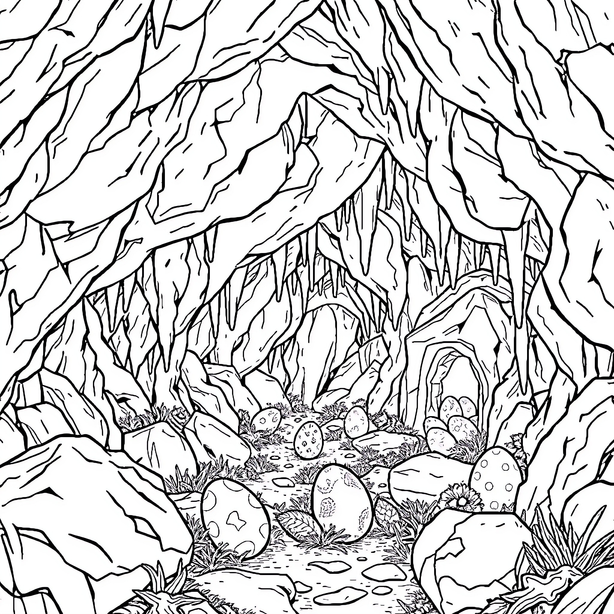 Best Cave Coloring Pages (Free Printable PDF)