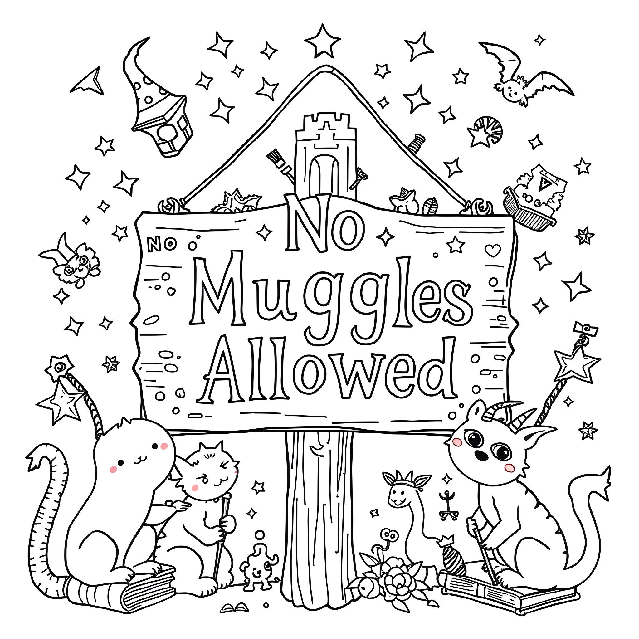 Best Harry Potter Coloring Pages (Free Printable PDF)