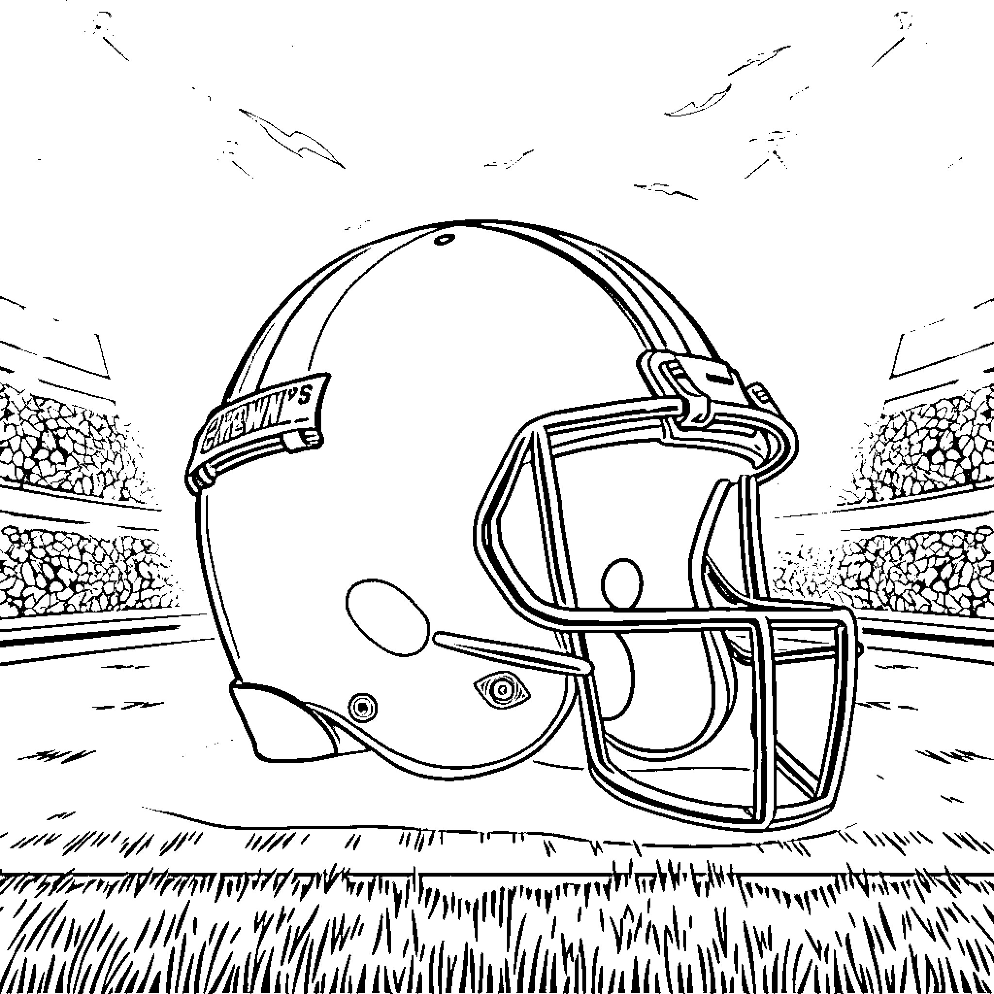 Best Football Helmet Coloring Pages (Free Printable PDF)