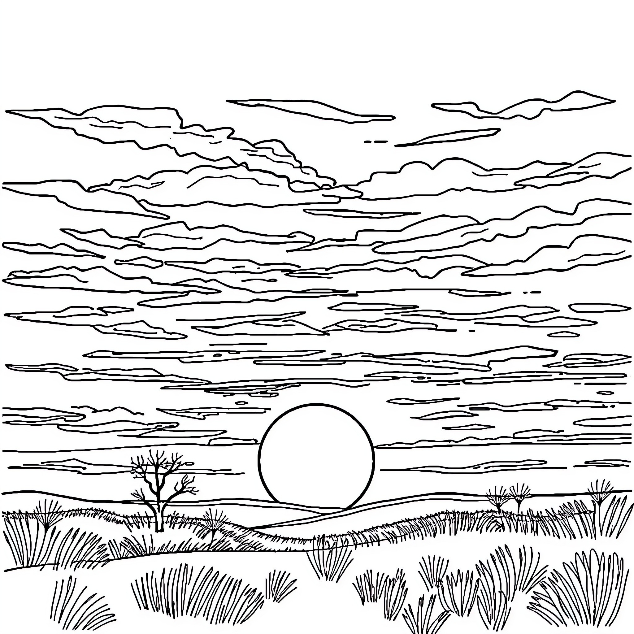 118 Best Sunset Coloring Pages (Free Printable PDFs)