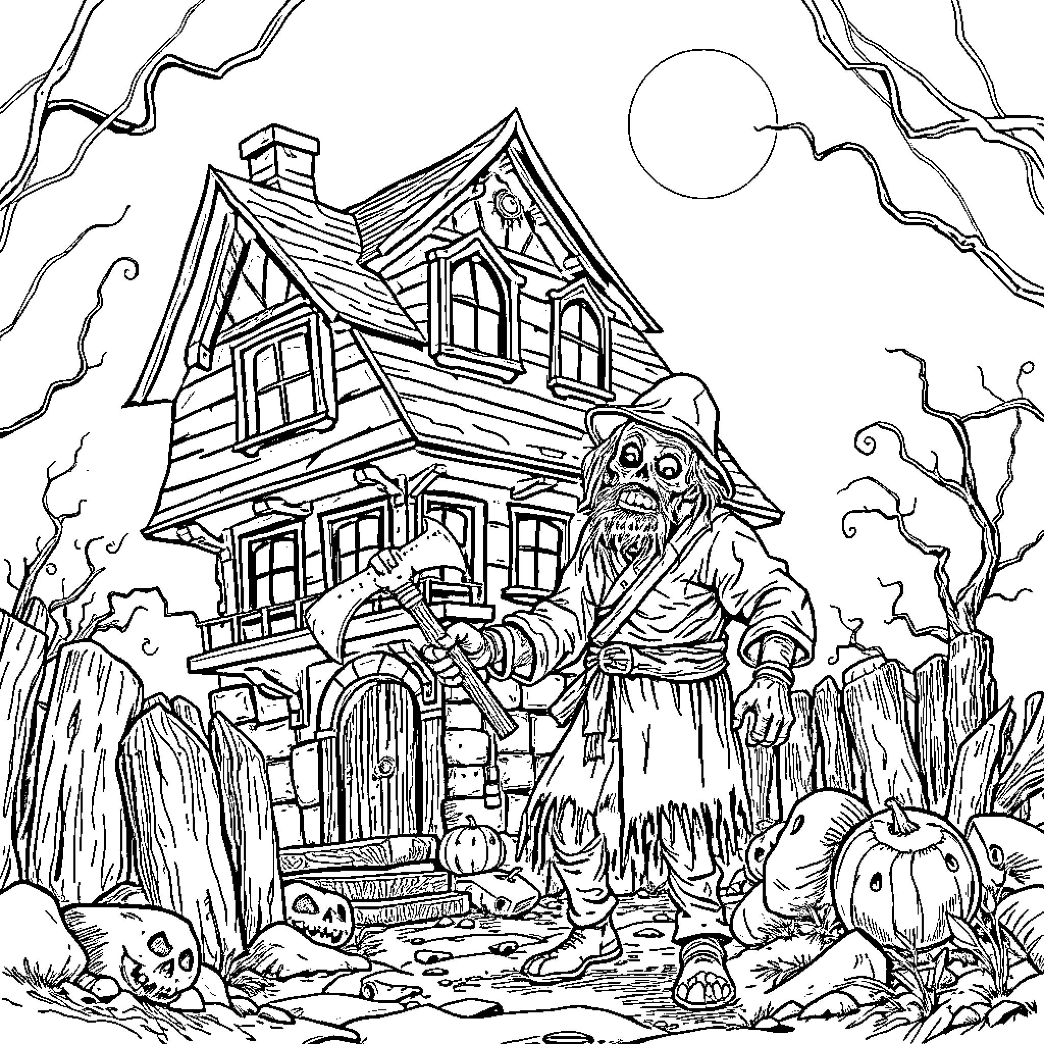 Best Zombie Coloring Pages (Free Printable PDF)