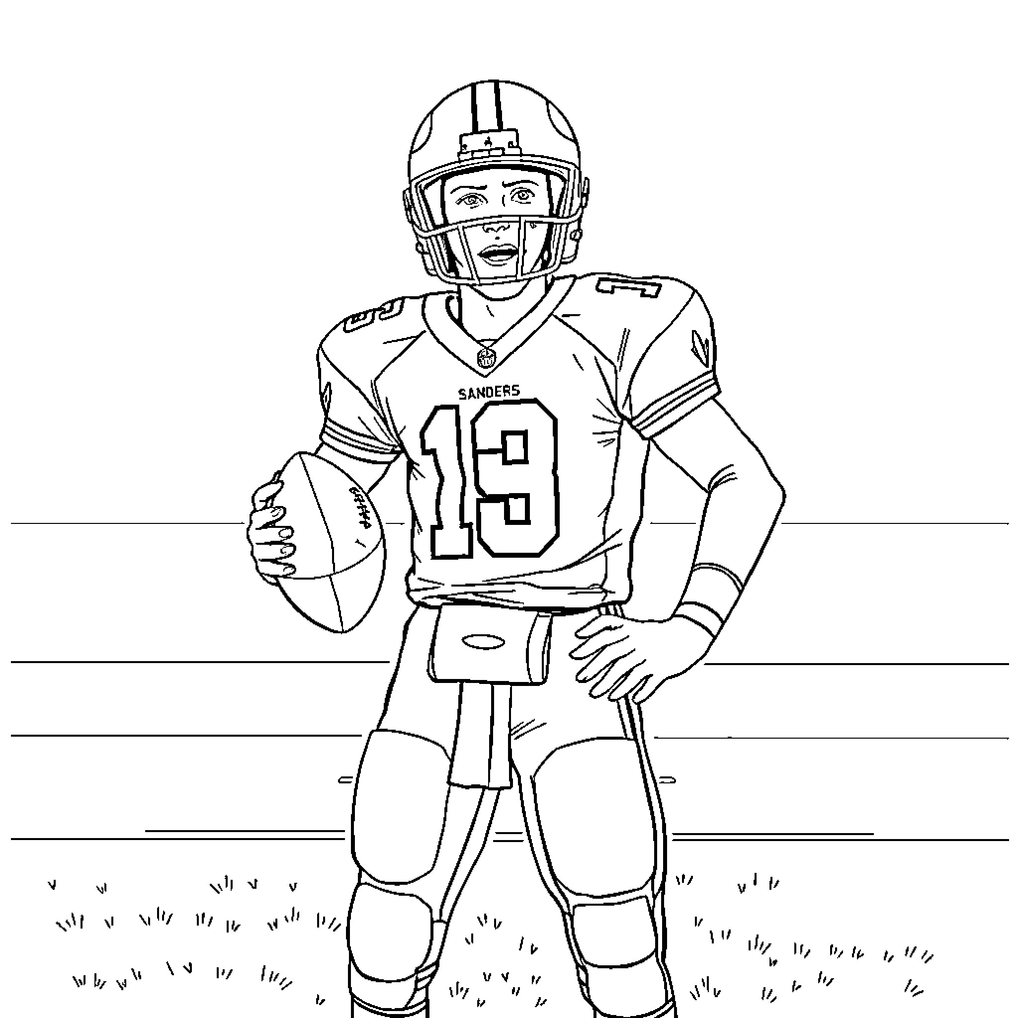Best Shedeur Sanders Coloring Pages (Free Printable PDF)