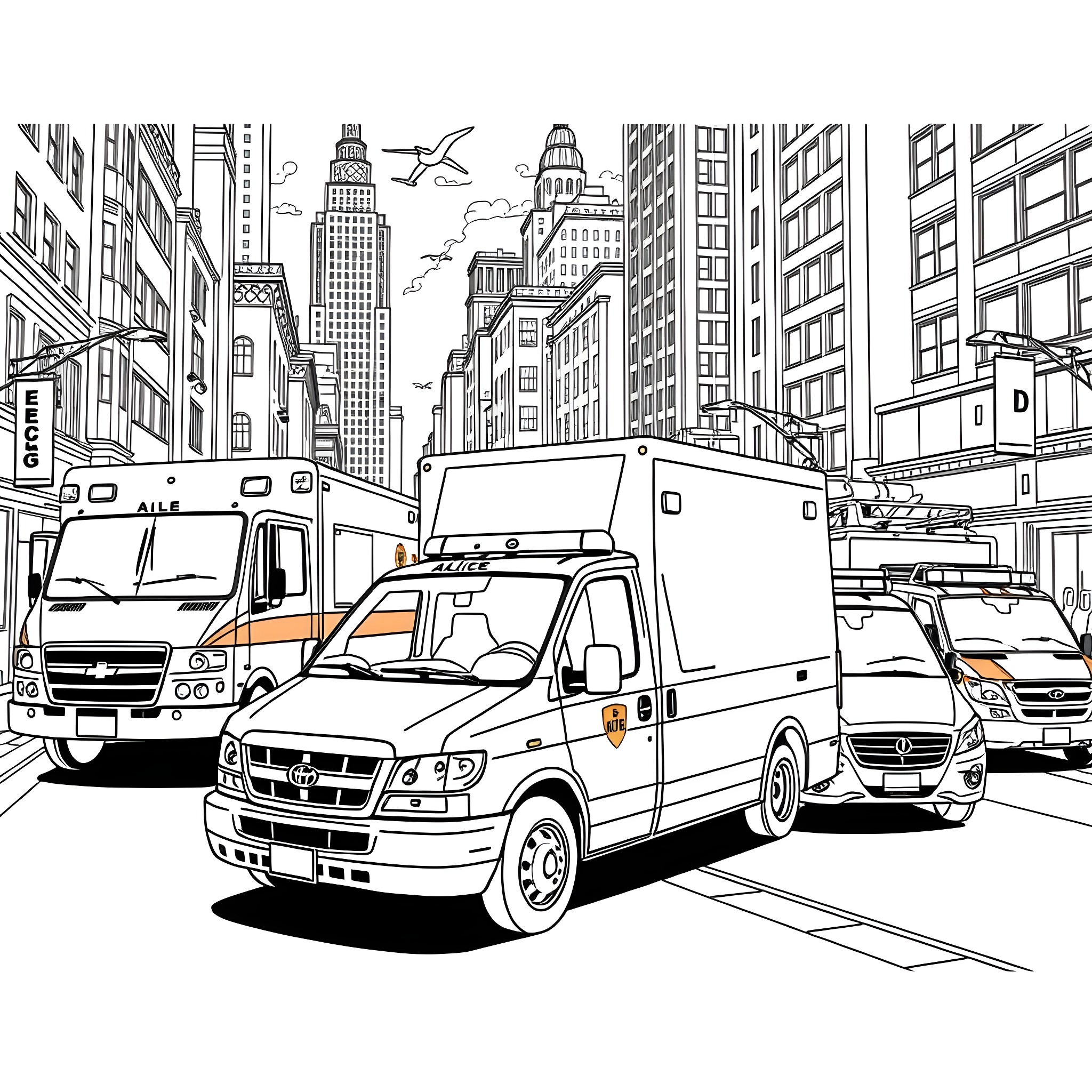 Best Emergency Vehicle Coloring Pages (Free Printable PDF)