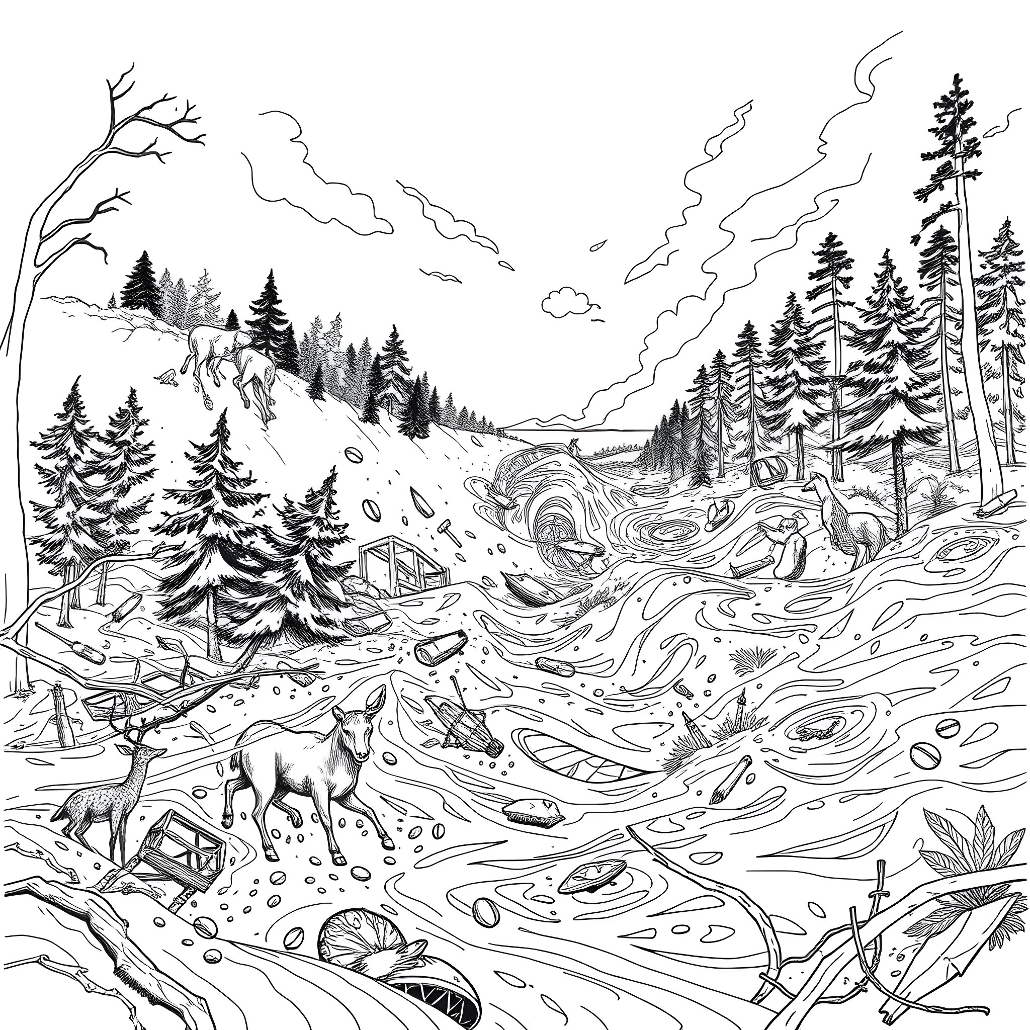 Best Flood Coloring Pages (Free Printable PDF)