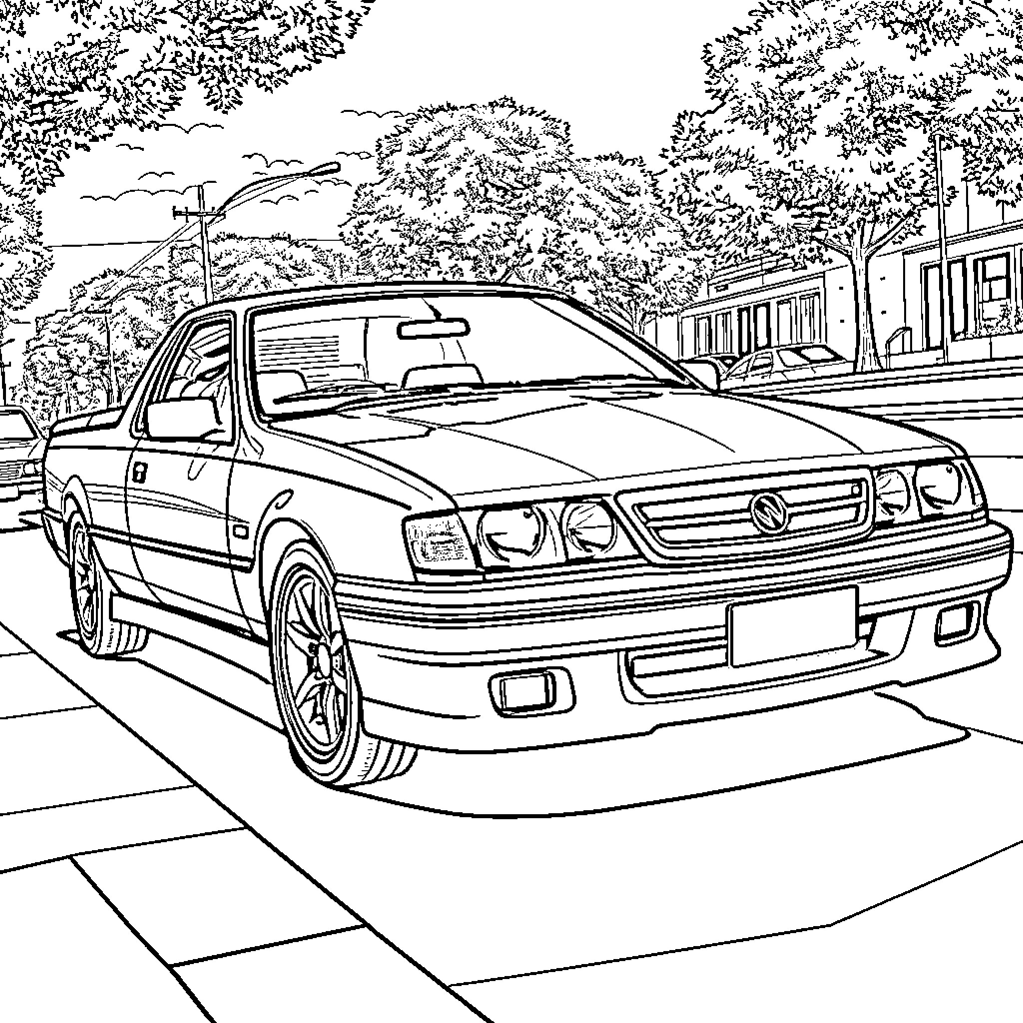 Best Holden VZ Series SS Ute Coloring Pages (Free Printable PDF)