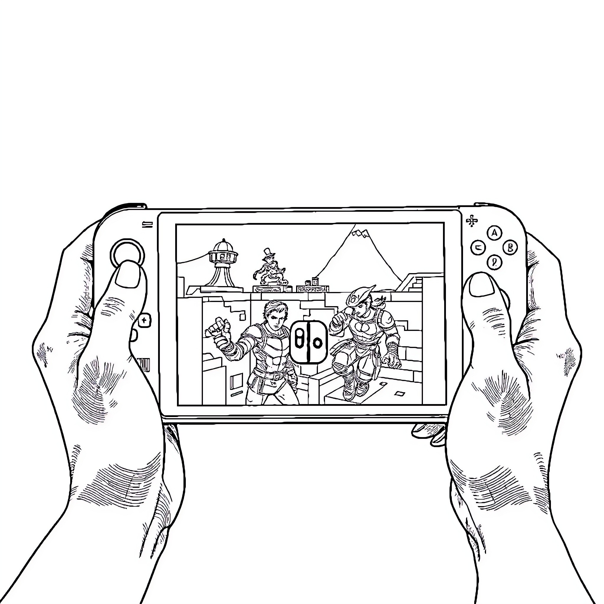 Best Nintendo Switch Coloring Pages (Free Printable PDF)